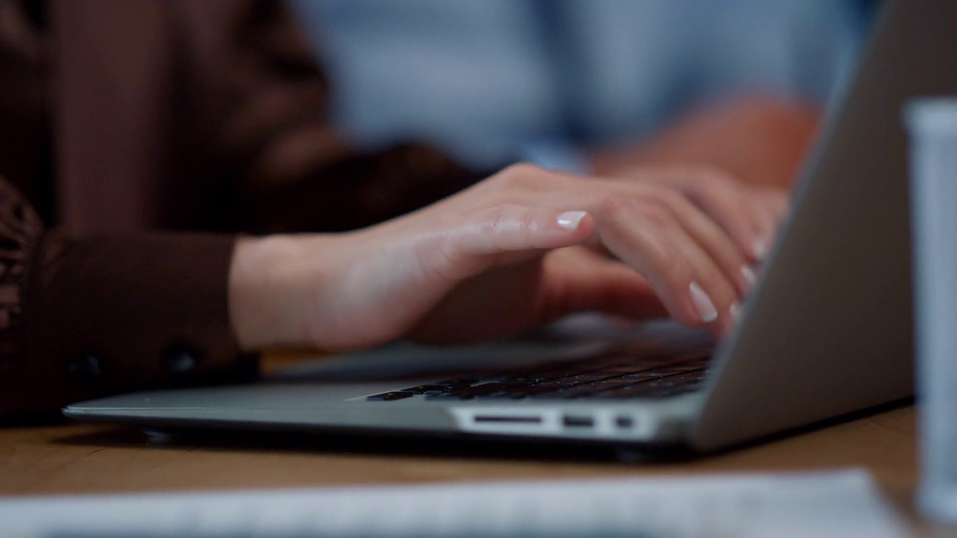 Businesswoman Hands Typing On Laptop Stock Footage SBV-338898598 ...