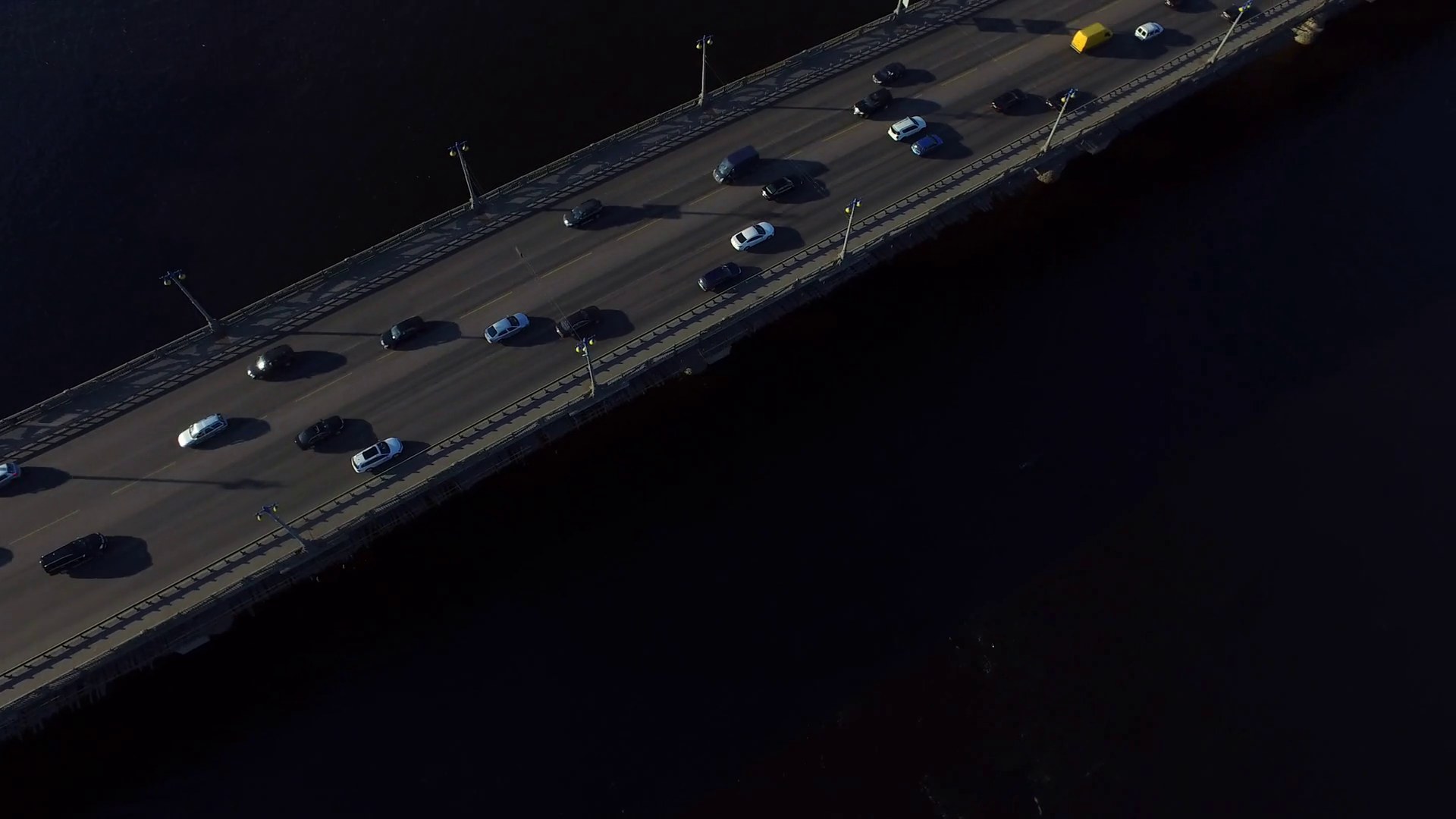 Car Motion On Highway Bridge Over River In Stock Footage SBV-337758395 ...