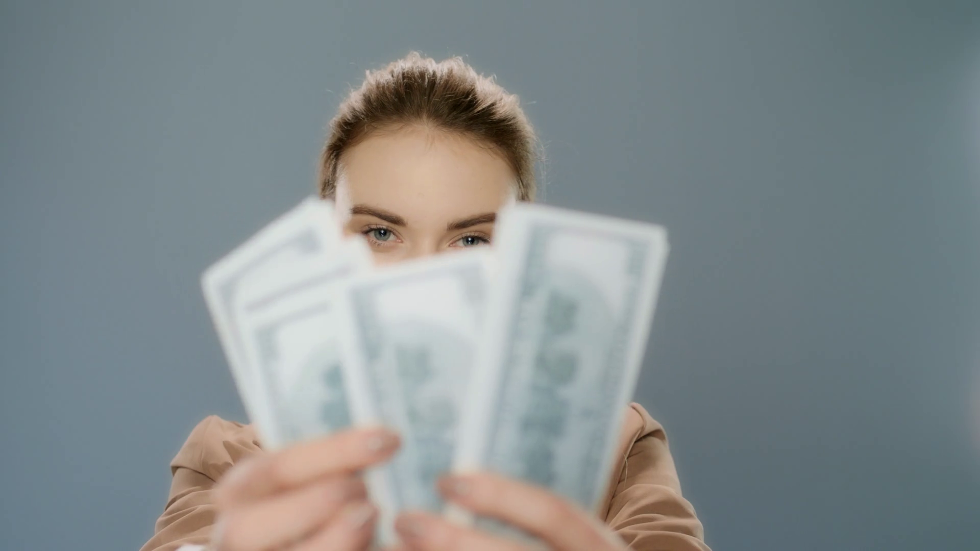 Counting Cash Businesswoman In Slow Motion Stock Footage SBV 333563926
