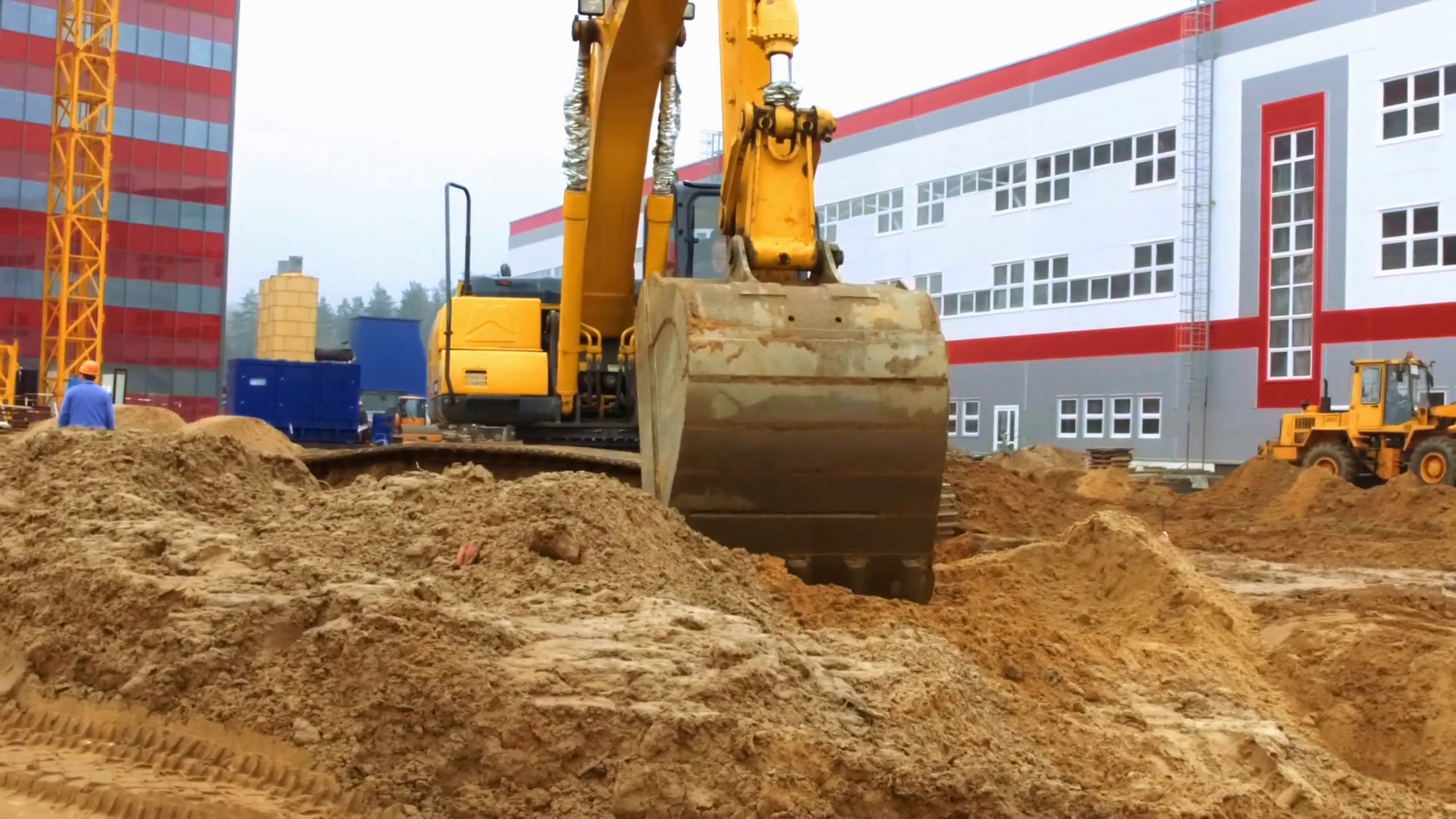 Caterpillar Excavator Working On Stock Footage SBV-327541969 - Storyblocks