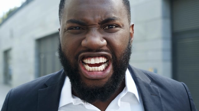 Angry African Man Screaming Stock Footage: Royalty-Free Video Clips ...