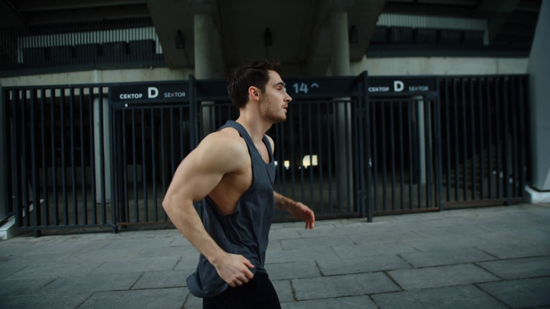 Close Up Male Runner Jogging On Outdoor Stock Footage SBV-337980467 ...