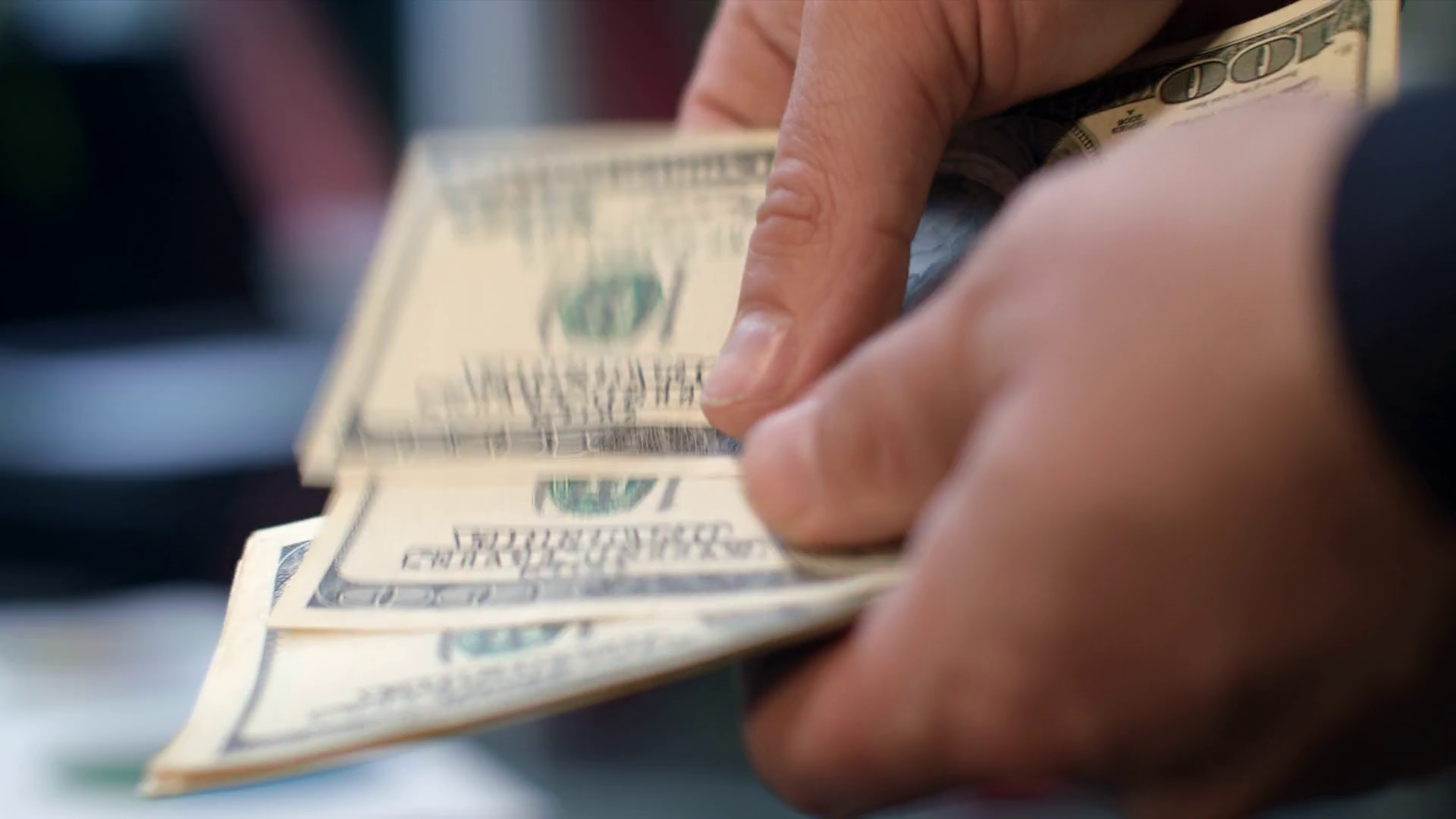 Close Up Of Male Hands Counting Money Man Stock Footage SBV-324011395 ...