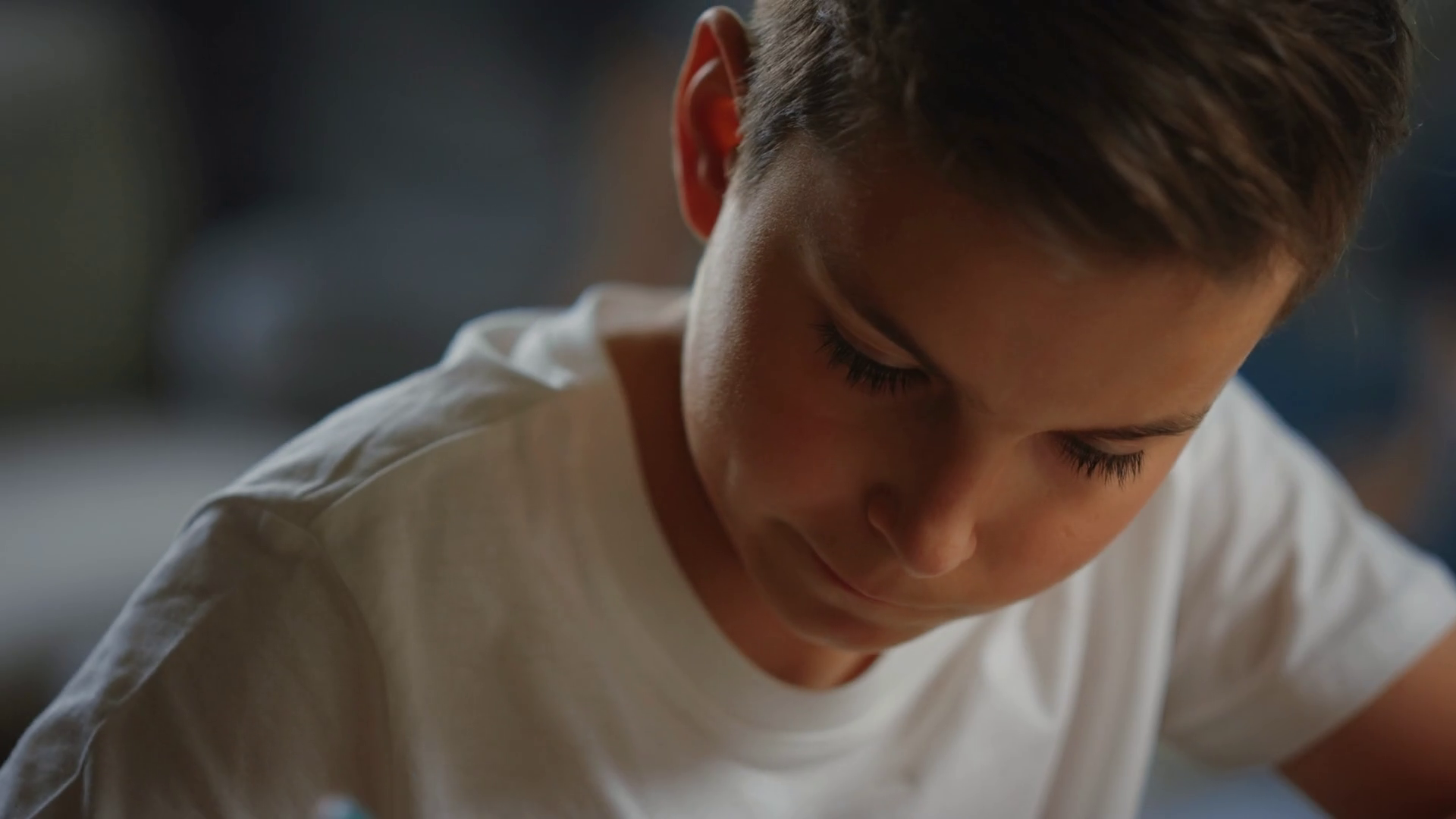 Closeup Boy Hand Solving Math Problems In Stock Footage SBV-338882797 ...