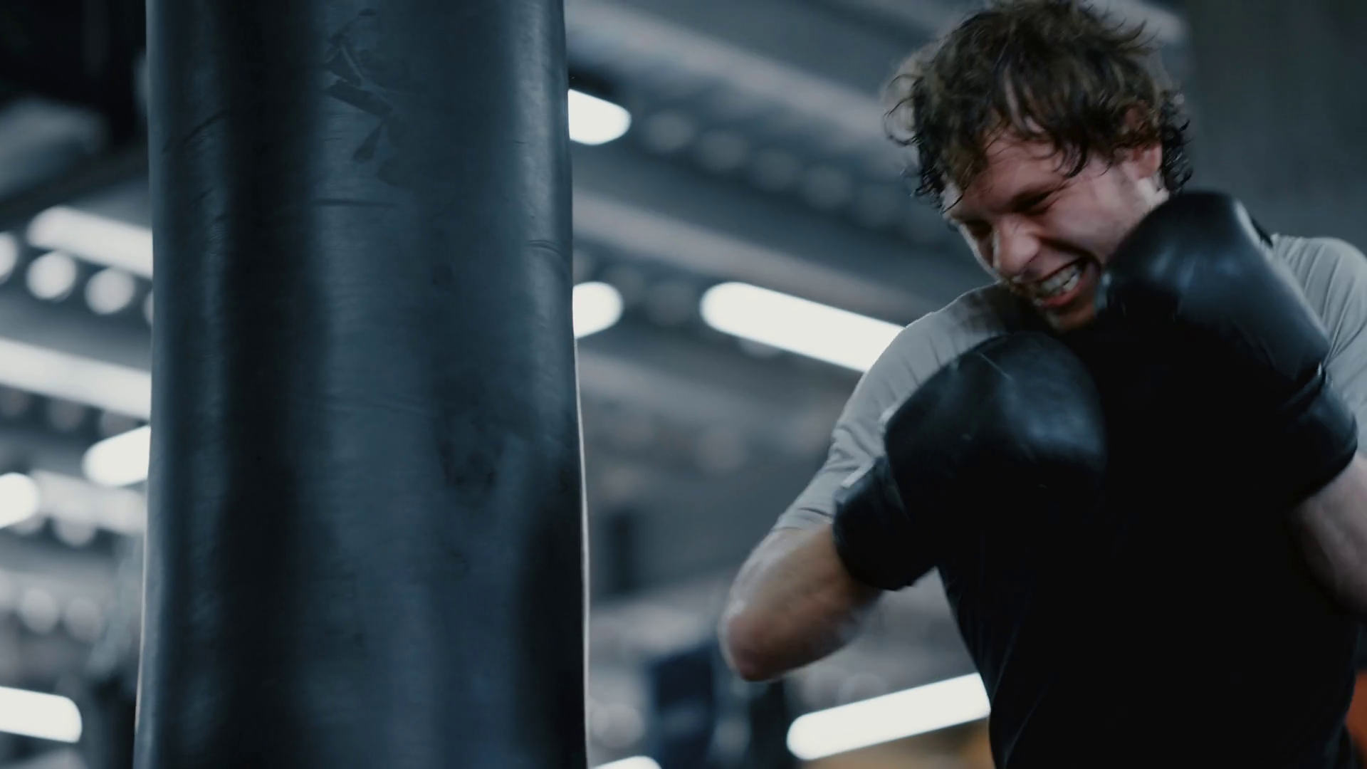 Closeup Candid Kickboxer Training At Gym Stock Footage SBV-338768777 ...