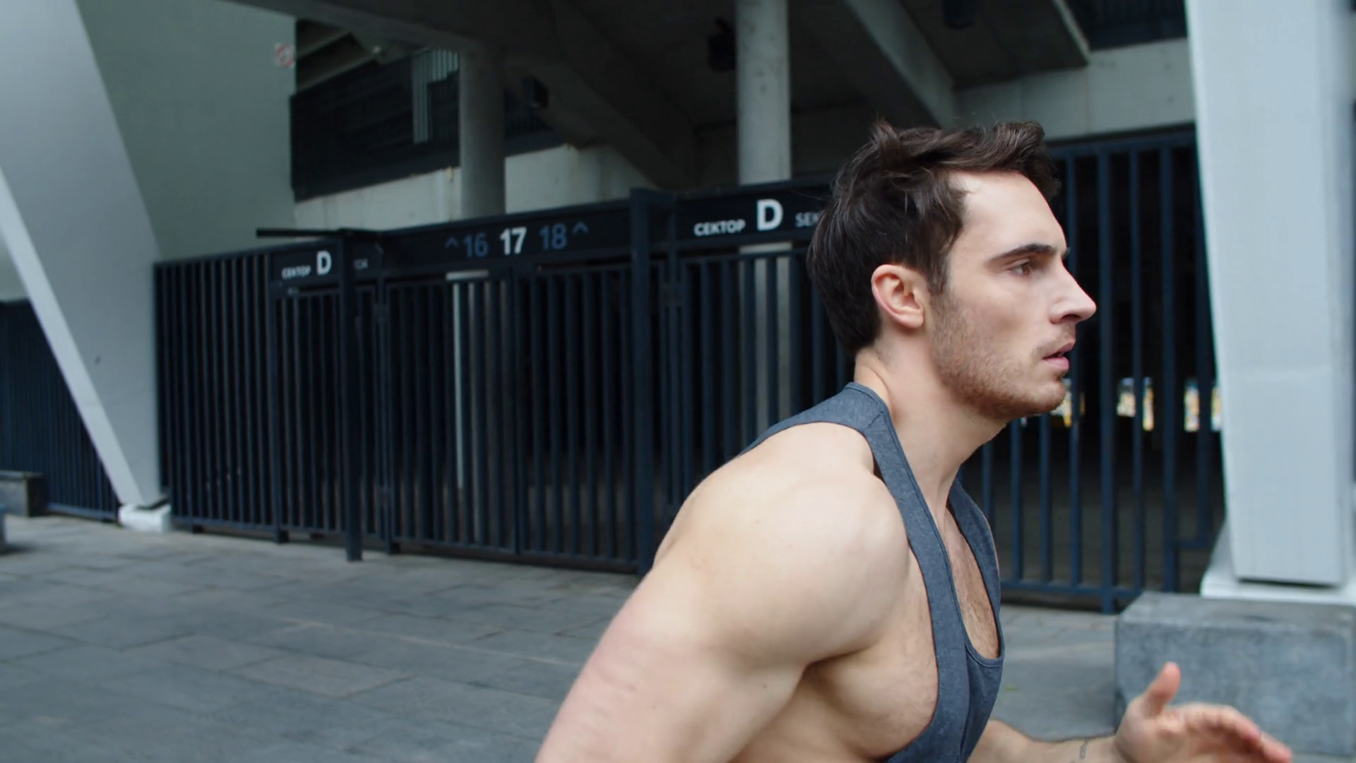 Closeup Fit Man Running On Urban Street In Stock Footage SBV-337980433 ...