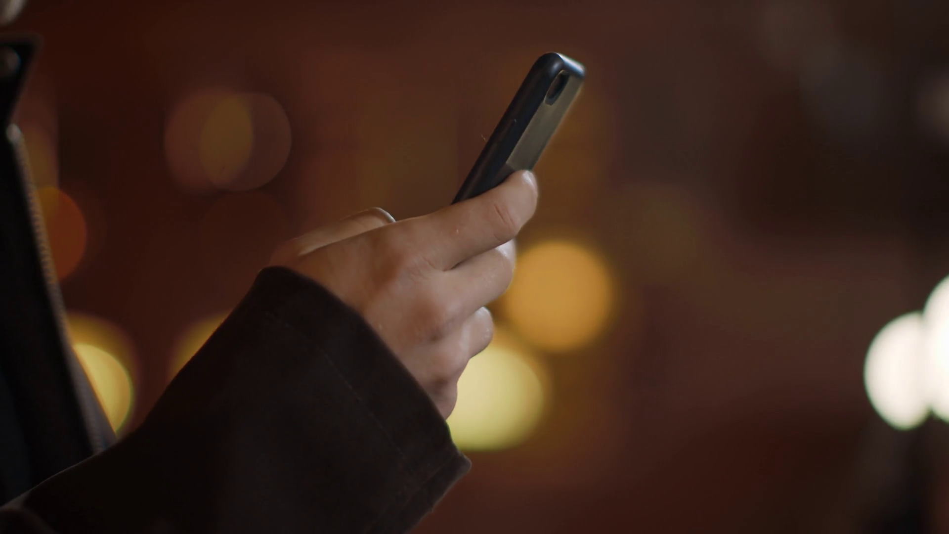 Closeup Guy Hands Typing On Mobile Phone On Stock Footage SBV-338603438 ...