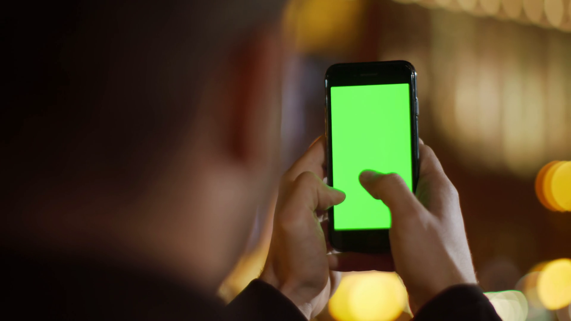 Closeup Man Hands Typing On Mobile Phone Stock Footage SBV-338603420 ...