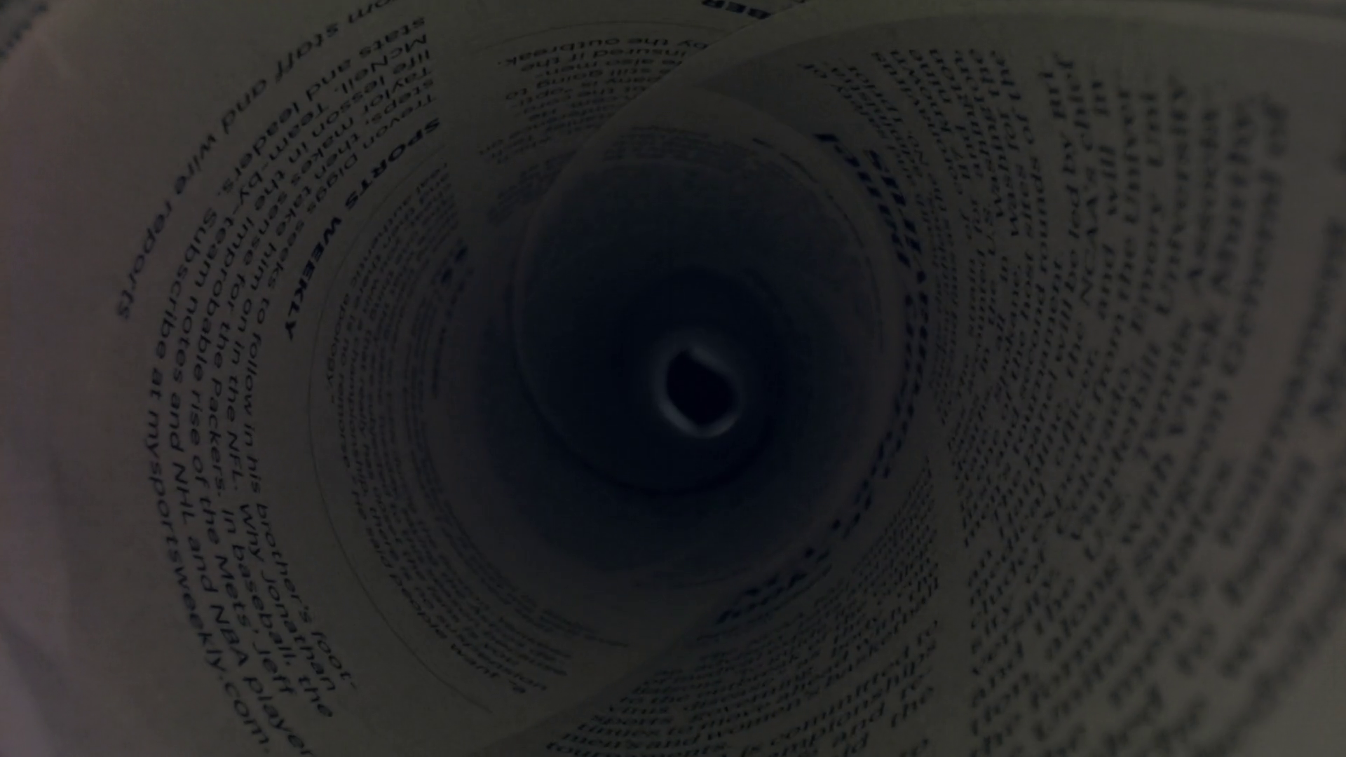 Closeup Rolled Newspaper With Headline News Stock Footage SBV-338526931 ...