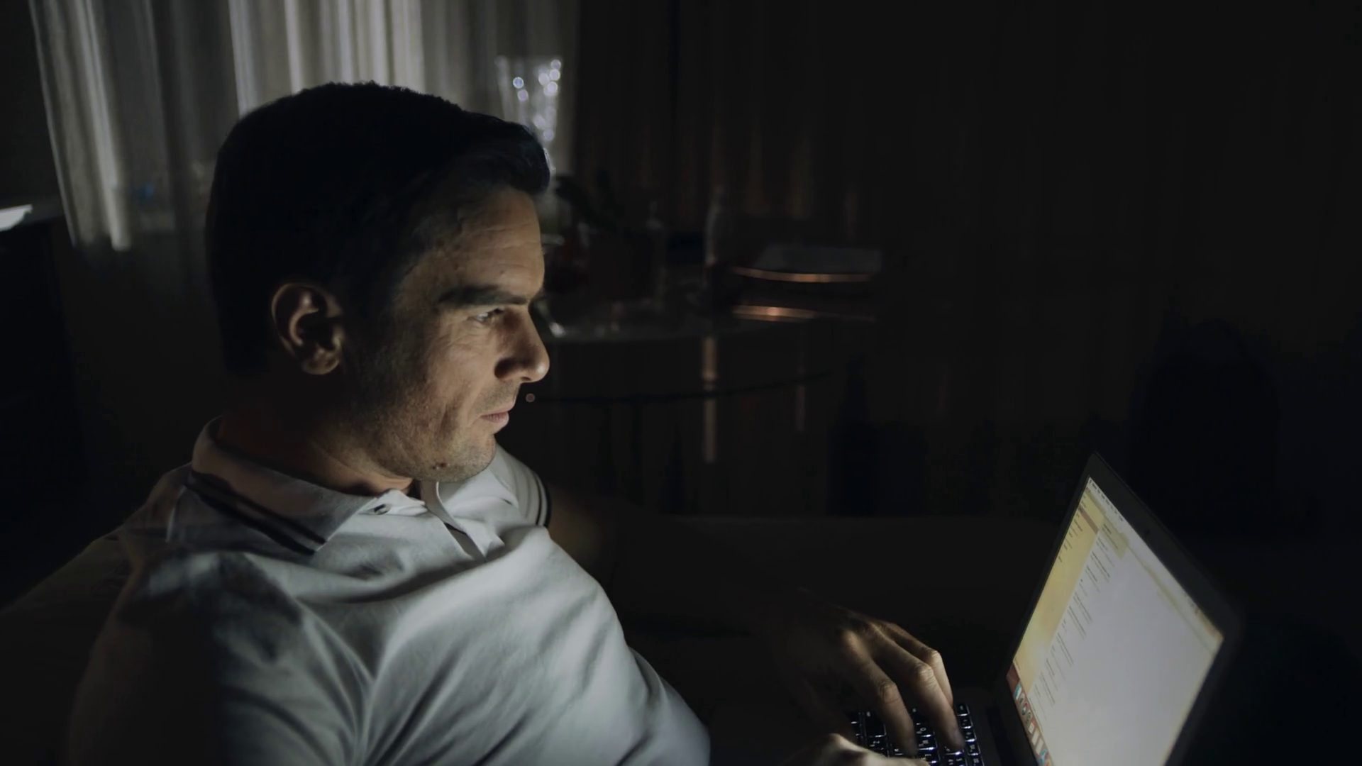 Closeup Shocked Man Watching Shocking News Stock Footage SBV-337774427 ...