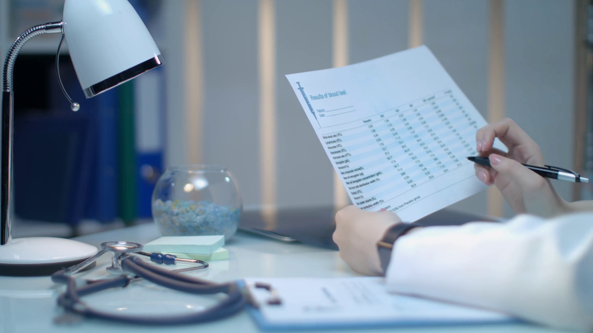 Female Doctor Hand Check Medical Analysis Stock Footage SBV-327180504 ...