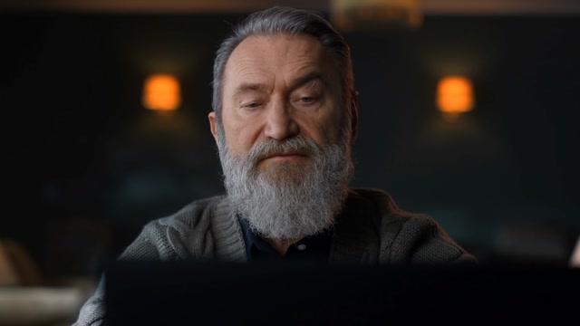 Old Man Computer Stock Footage: Royalty-Free Video Clips - Storyblocks