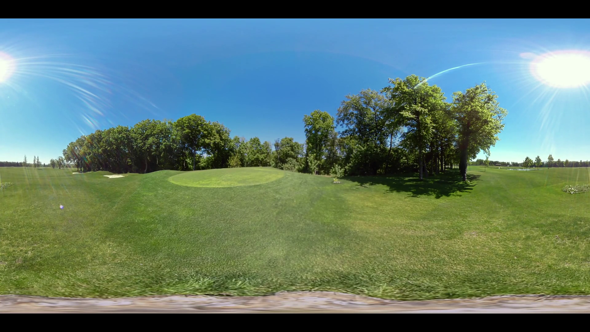 Golf grass landscape 360 degree panorama. 360 view of landscape grass ...