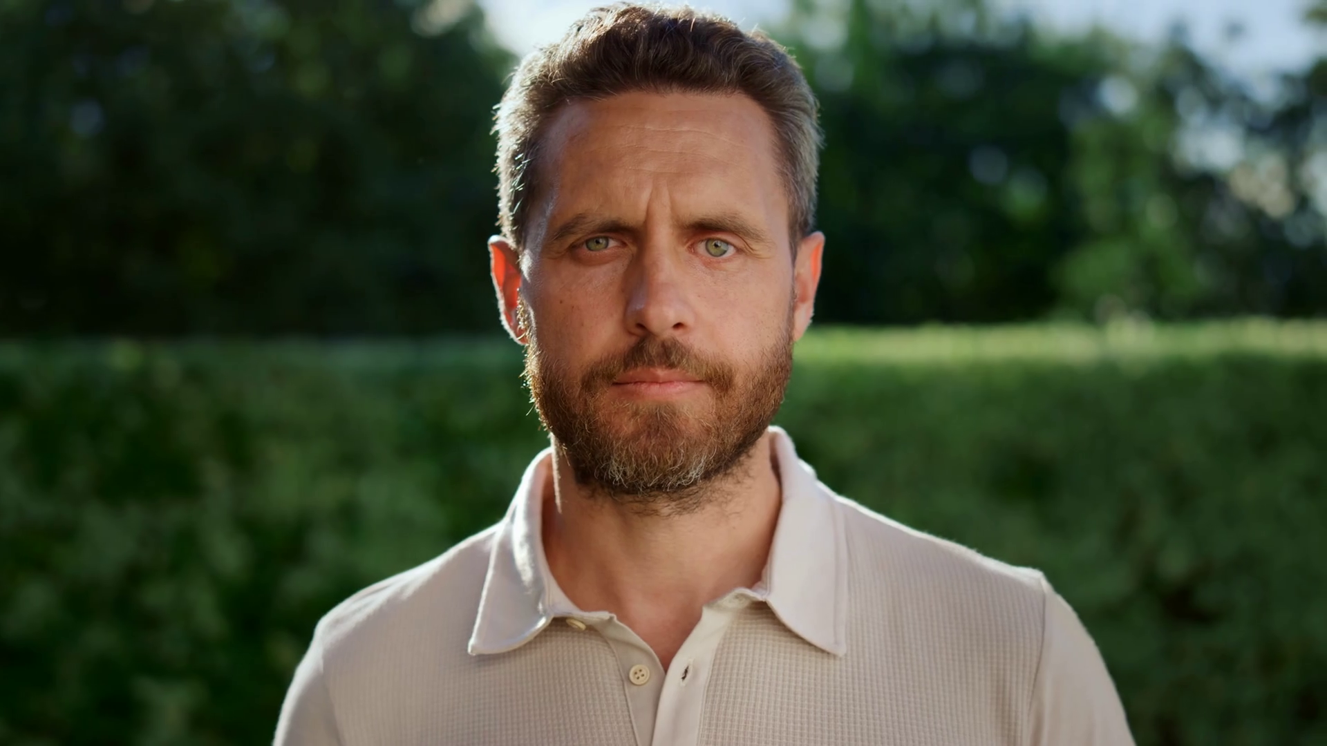 Positive Man Smiling In Green Park Cheerful Stock Footage SBV-338789193 ...