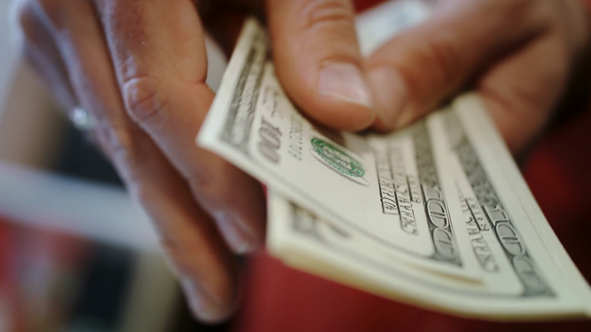 Human Hands Counting Dollar Bills Close Up Of Hands Count Money Cash 
