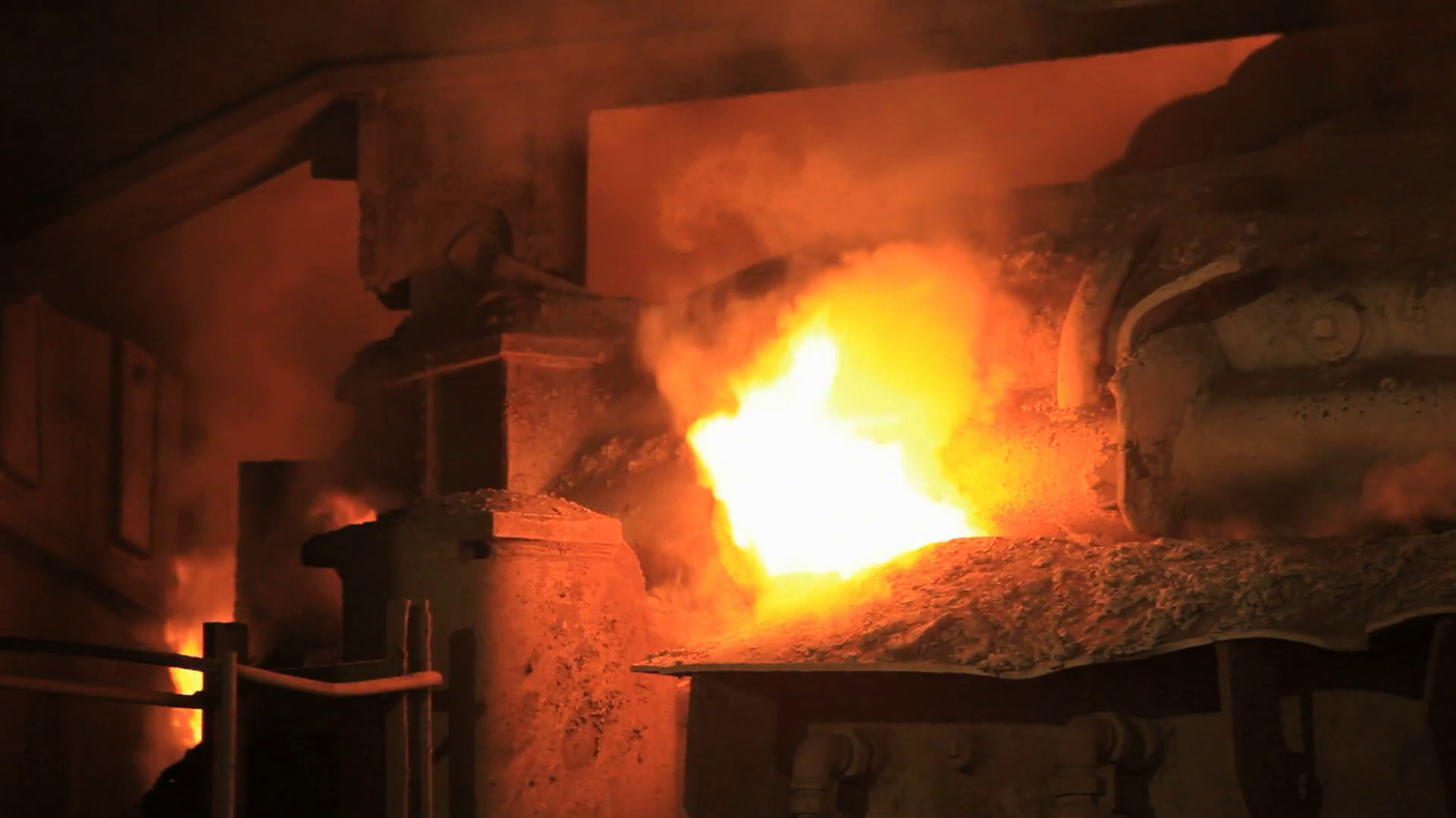 Industrial Fire From Furnace Iron Steel Stock Footage Sbv 313471133 Storyblocks