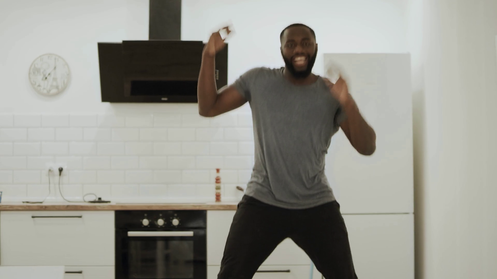 Joyful Black Man Clapping Hands At Open Stock Footage SBV-336917286 ...
