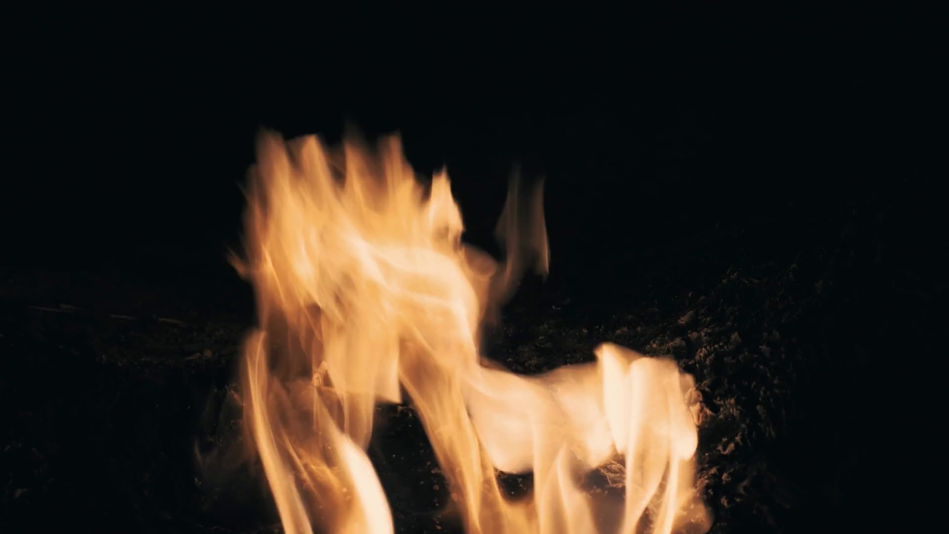 Methane Gas Constantly Burning In Cave Fire Stock Footage SBV-331396576 ...