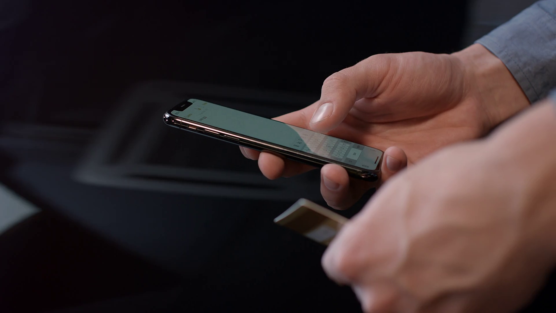 Mobile Payment Application Man Hand Holding Stock Footage SBV-324217833 ...