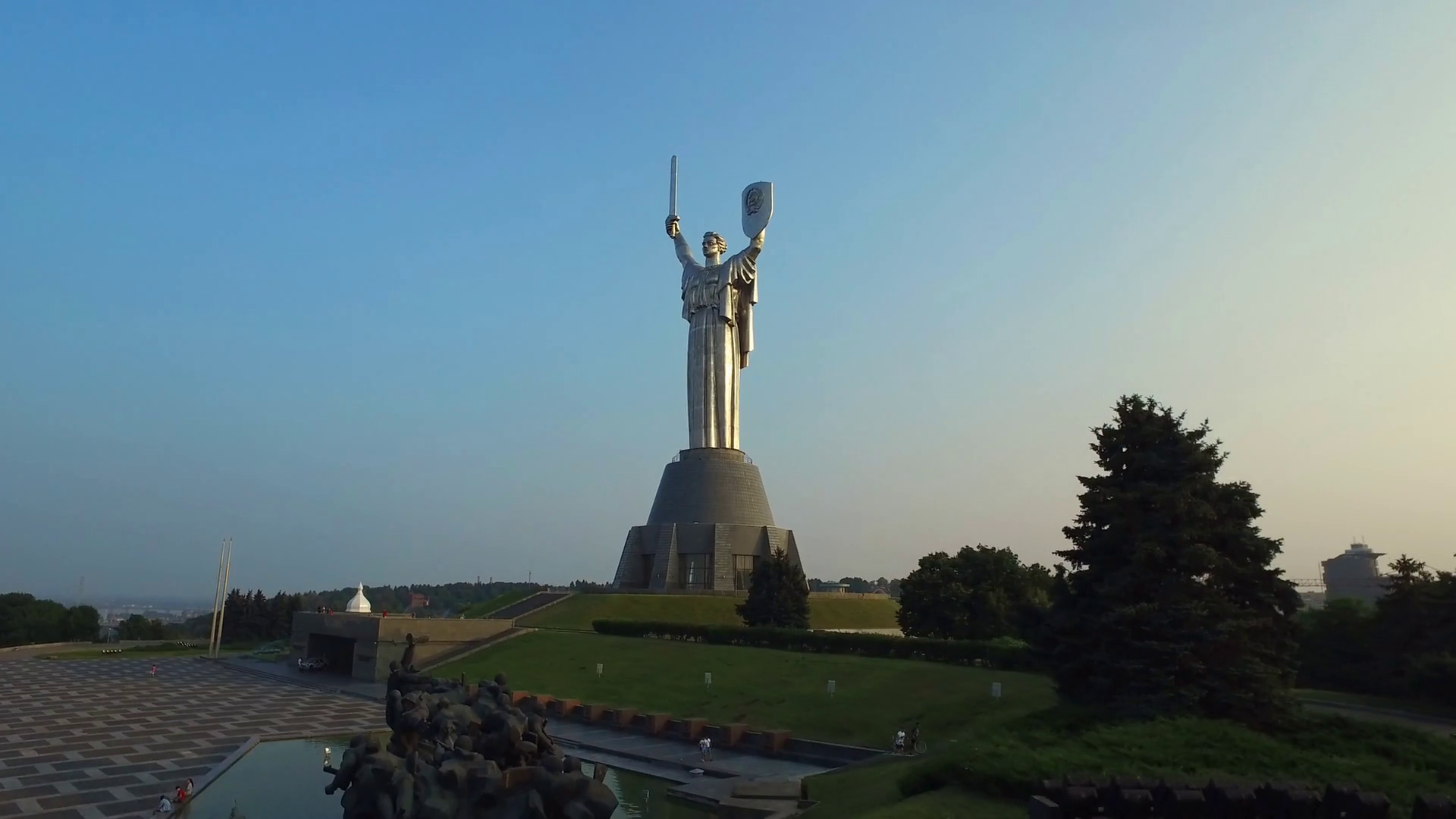 Monument Mother Motherland In Kiev City Stock Footage SBV-337741741 ...