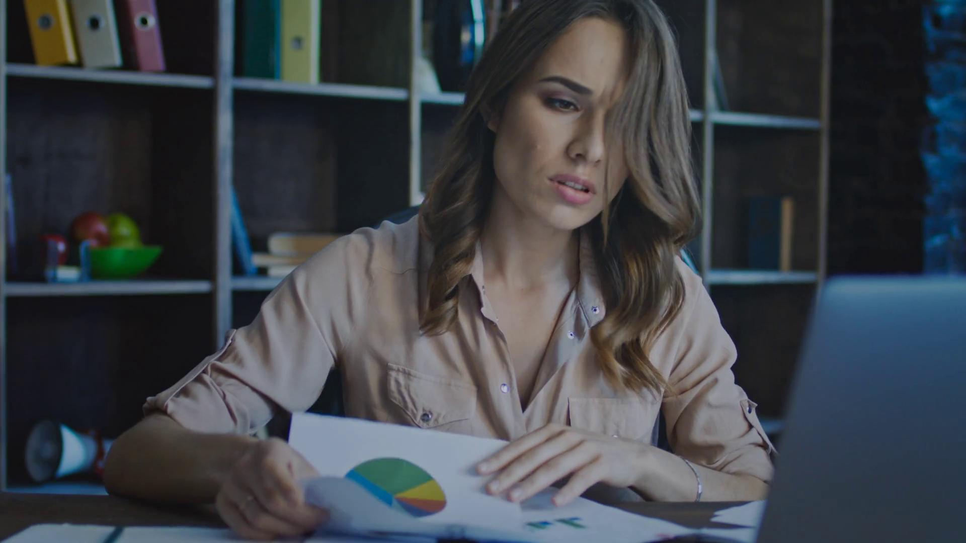 Multitask Business Woman Focusing On Stock Footage SBV-322511971 ...