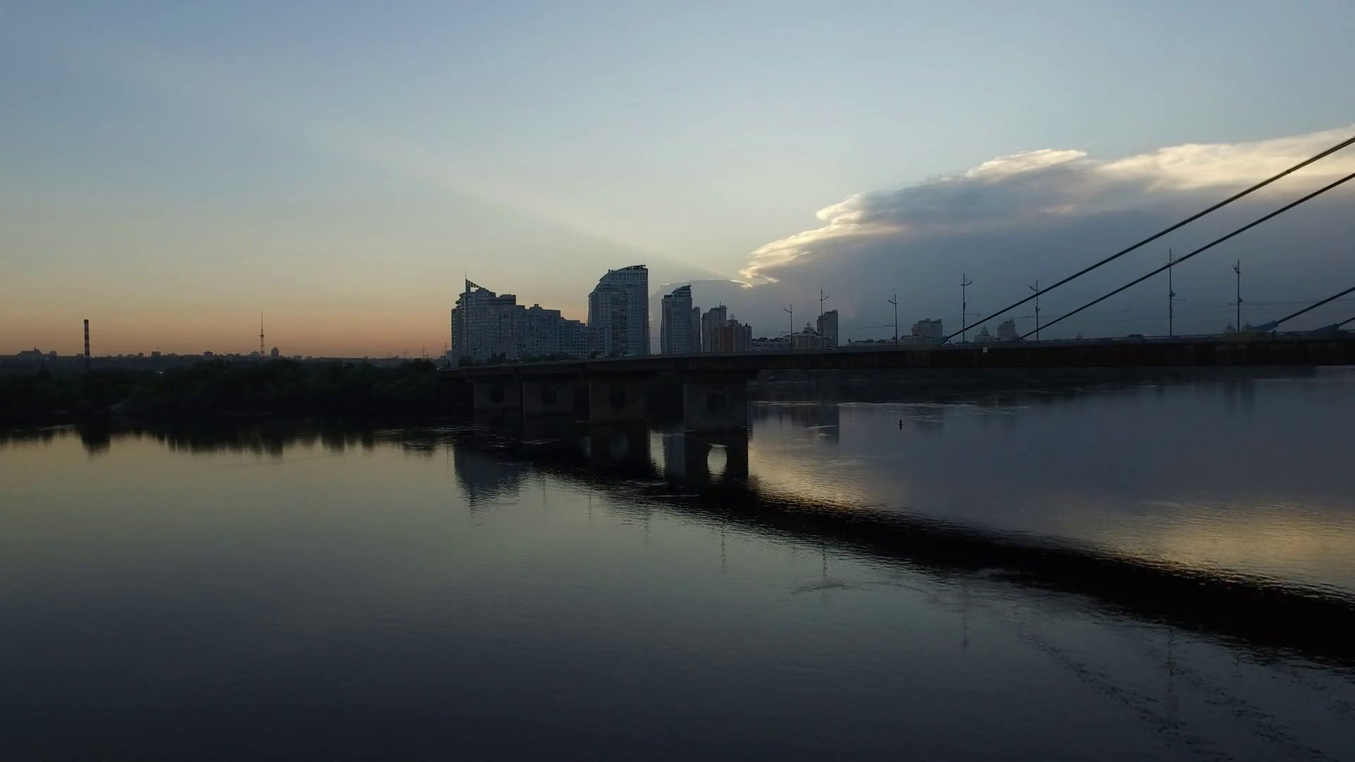 Panoramic View Evening City Landscape From Stock Footage SBV-337758135 ...