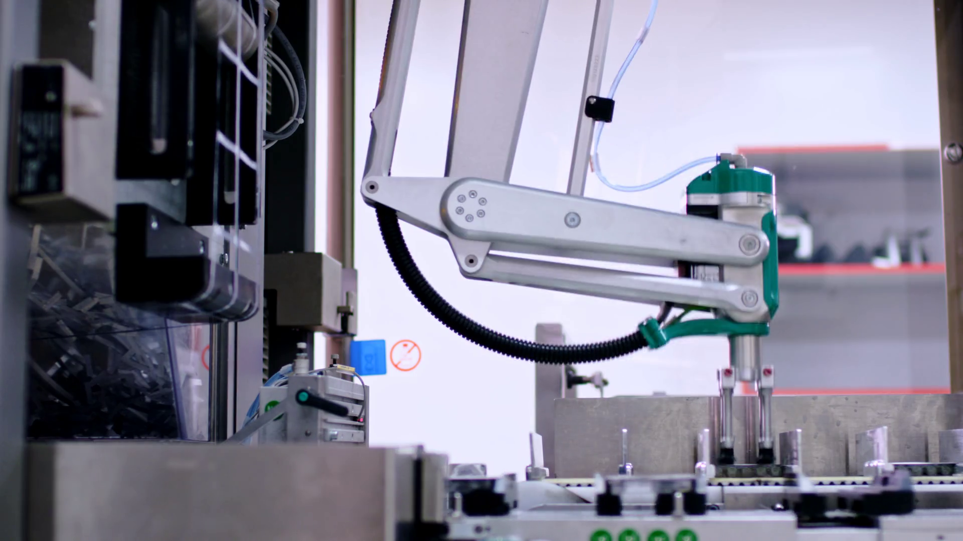 Pharmaceutical Production Line Robotic Arm Stock Footage SBV-315961265 ...