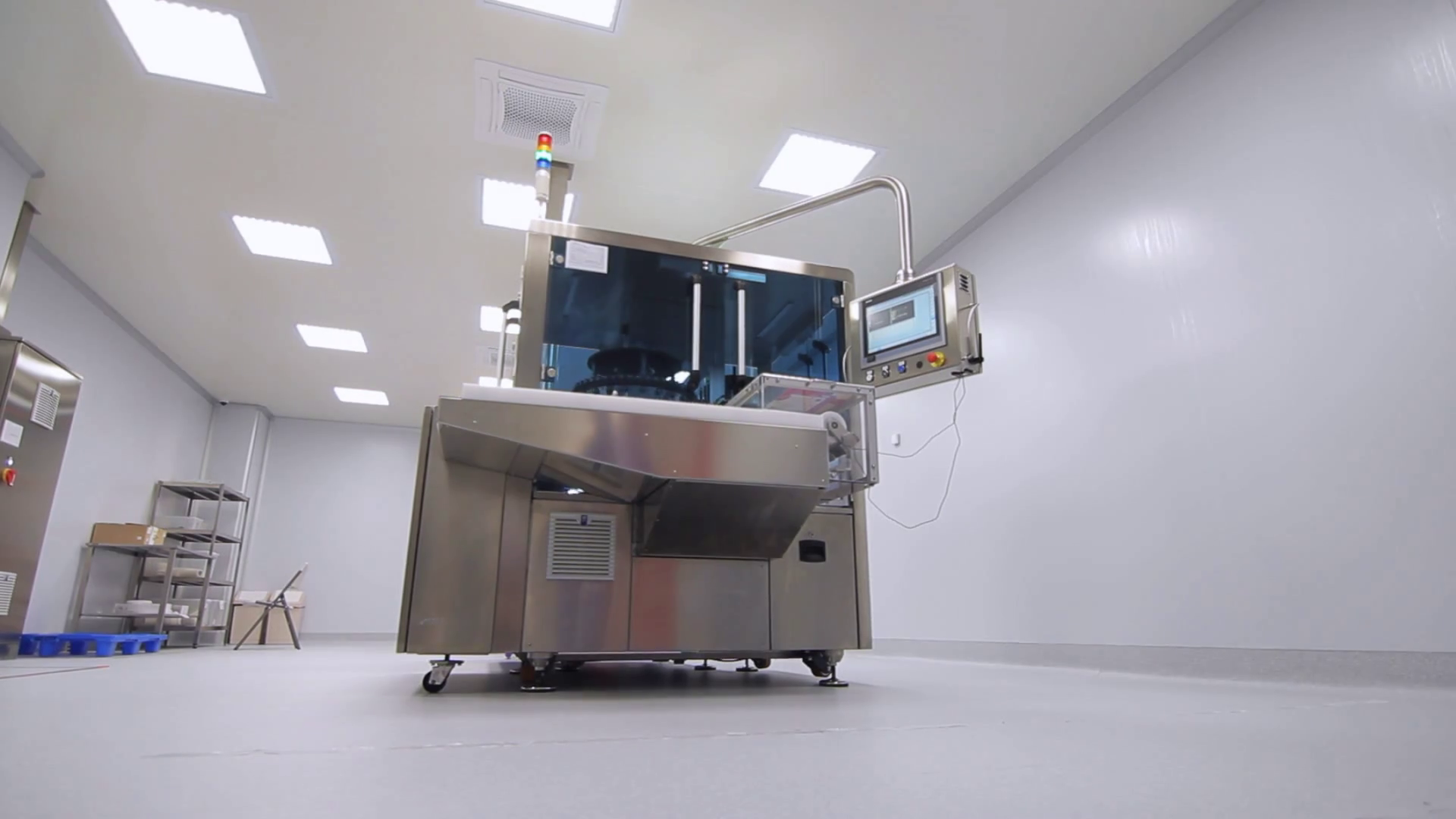 Pharmaceutical worker approach to pharmaceutical equipment in pharmacy ...