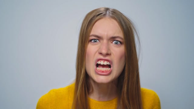 Angry Woman Face Stock Footage: Royalty-Free Video Clips - Storyblocks