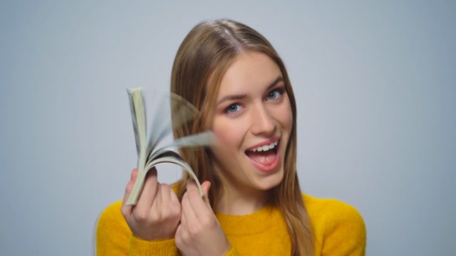 Woman Money Stock Footage: Royalty-Free Video Clips - Storyblocks