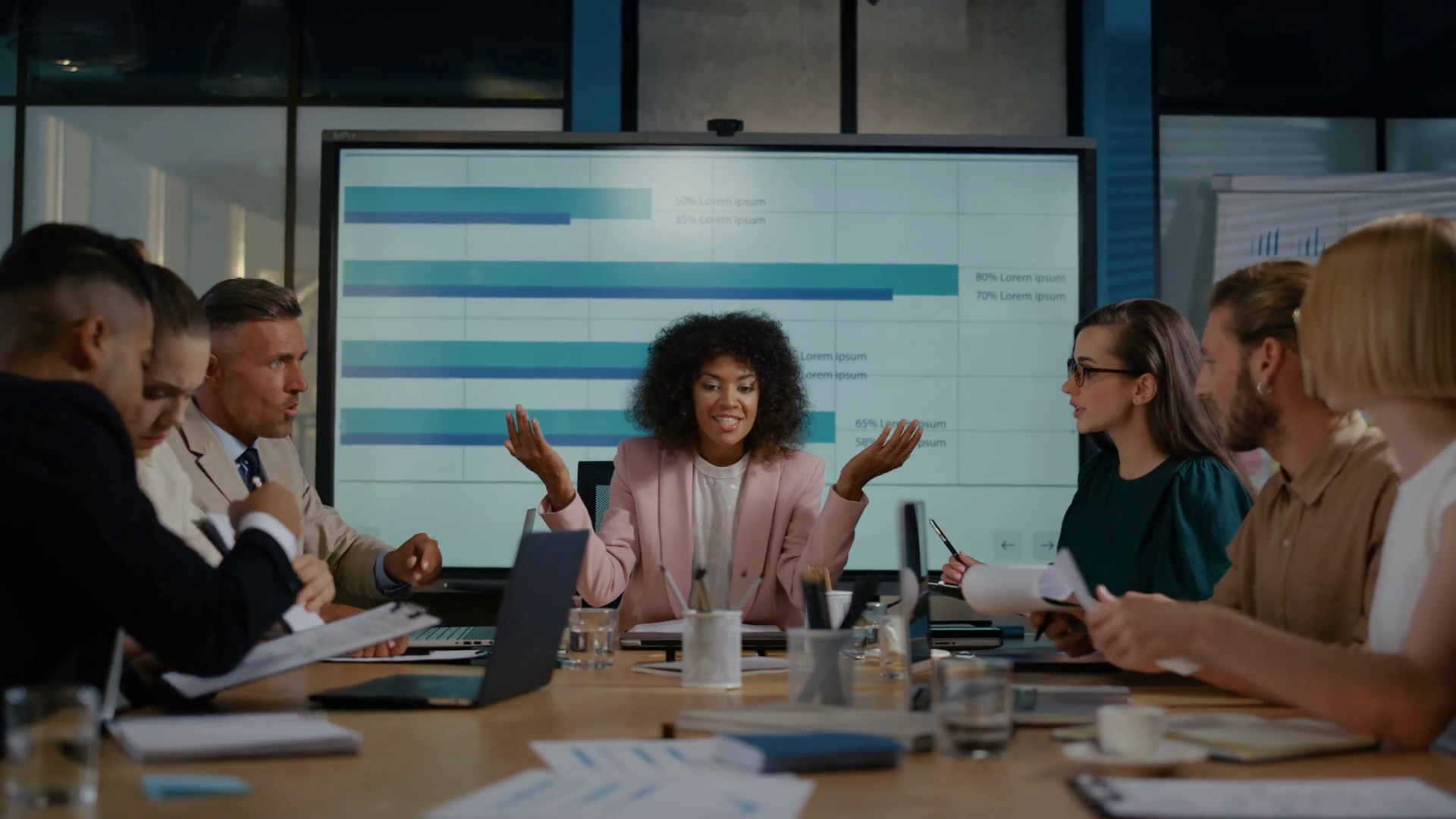 Positive Executive Manager Supporting Stock Footage SBV-338898116 ...