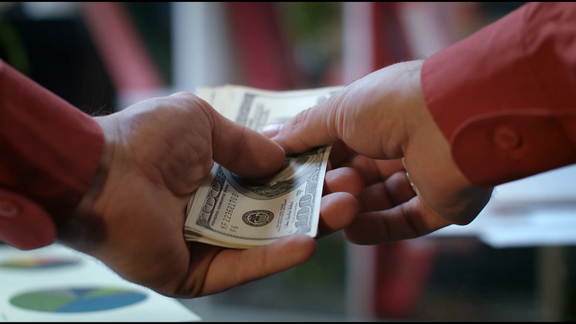 Pov View Of Male Hands Counting Money Cash Stock Footage SBV-324011694 ...