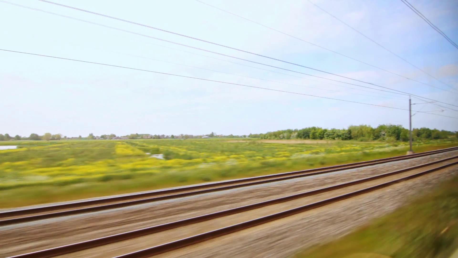Railway Train Moving View From Window Moving Stock Footage SBV ...
