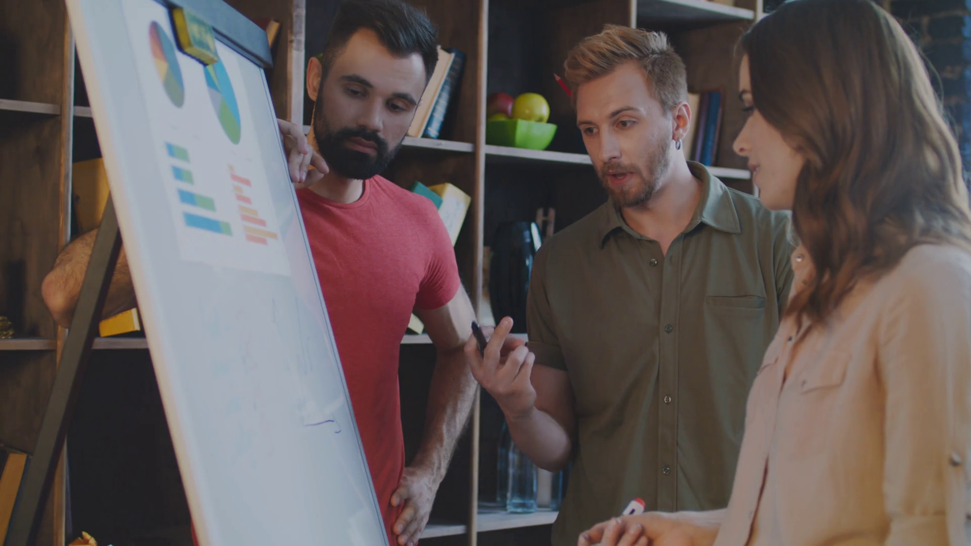 Sales Team Planning Marketing Strategy On Stock Footage SBV-324387501 ...