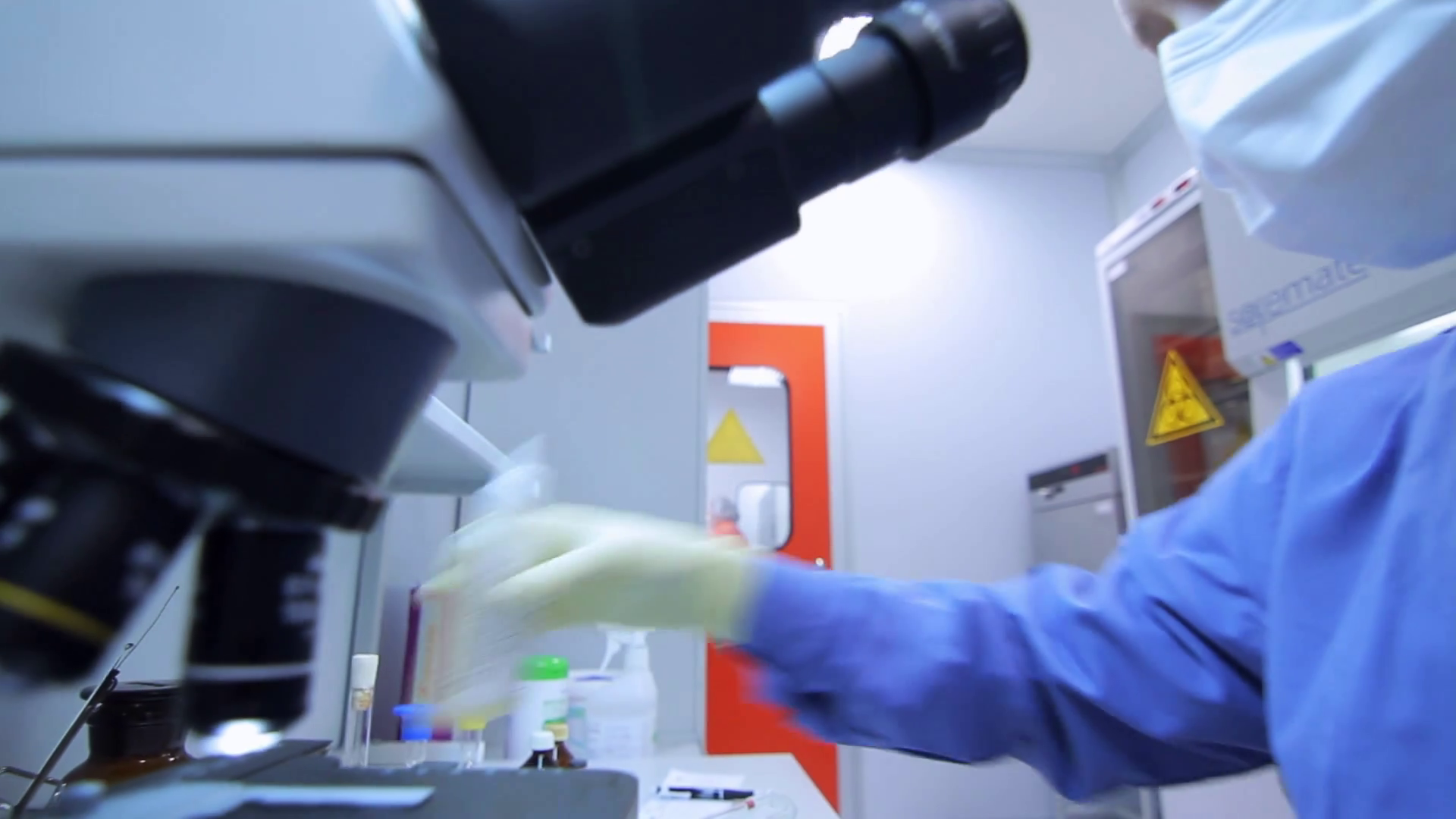 Scientist Doing Biochemical Research In Stock Footage SBV-322806979 ...