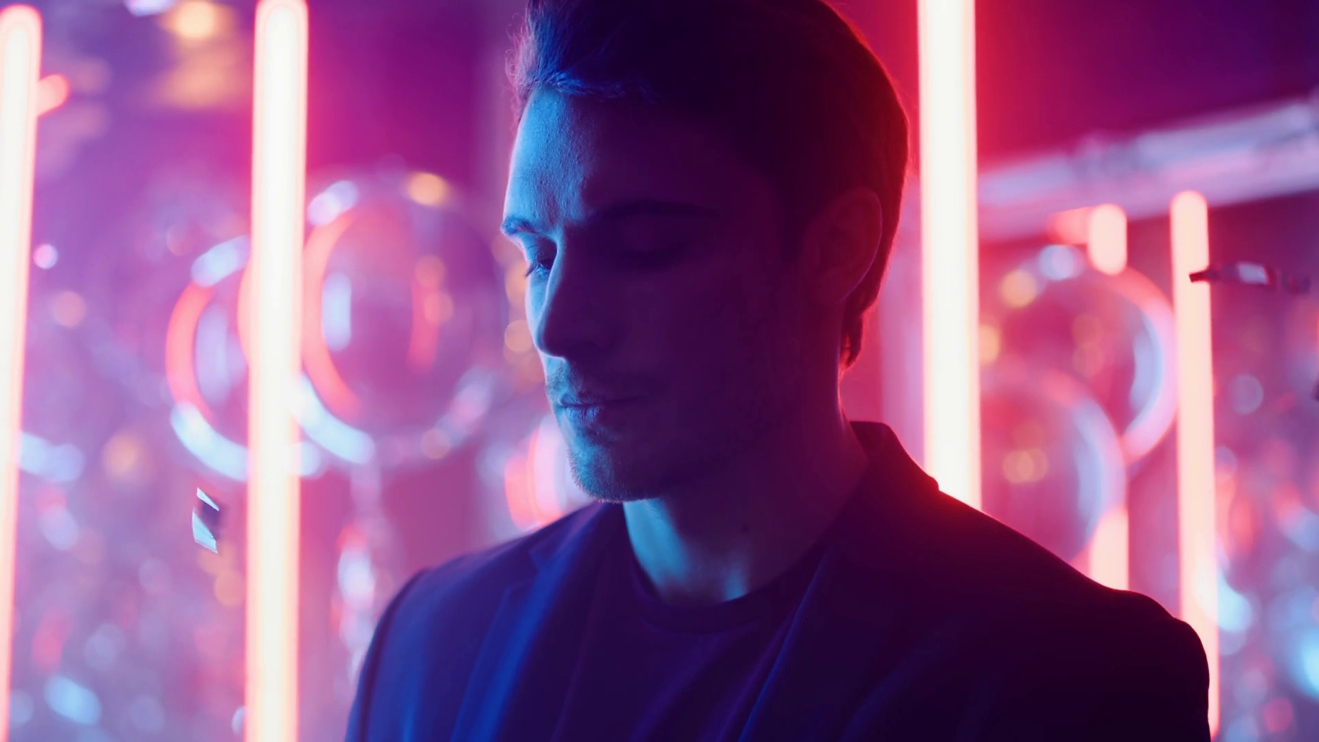 Thoughtful Man Smoking At Nightclub Closeup Stock Footage SBV-338827193 ...