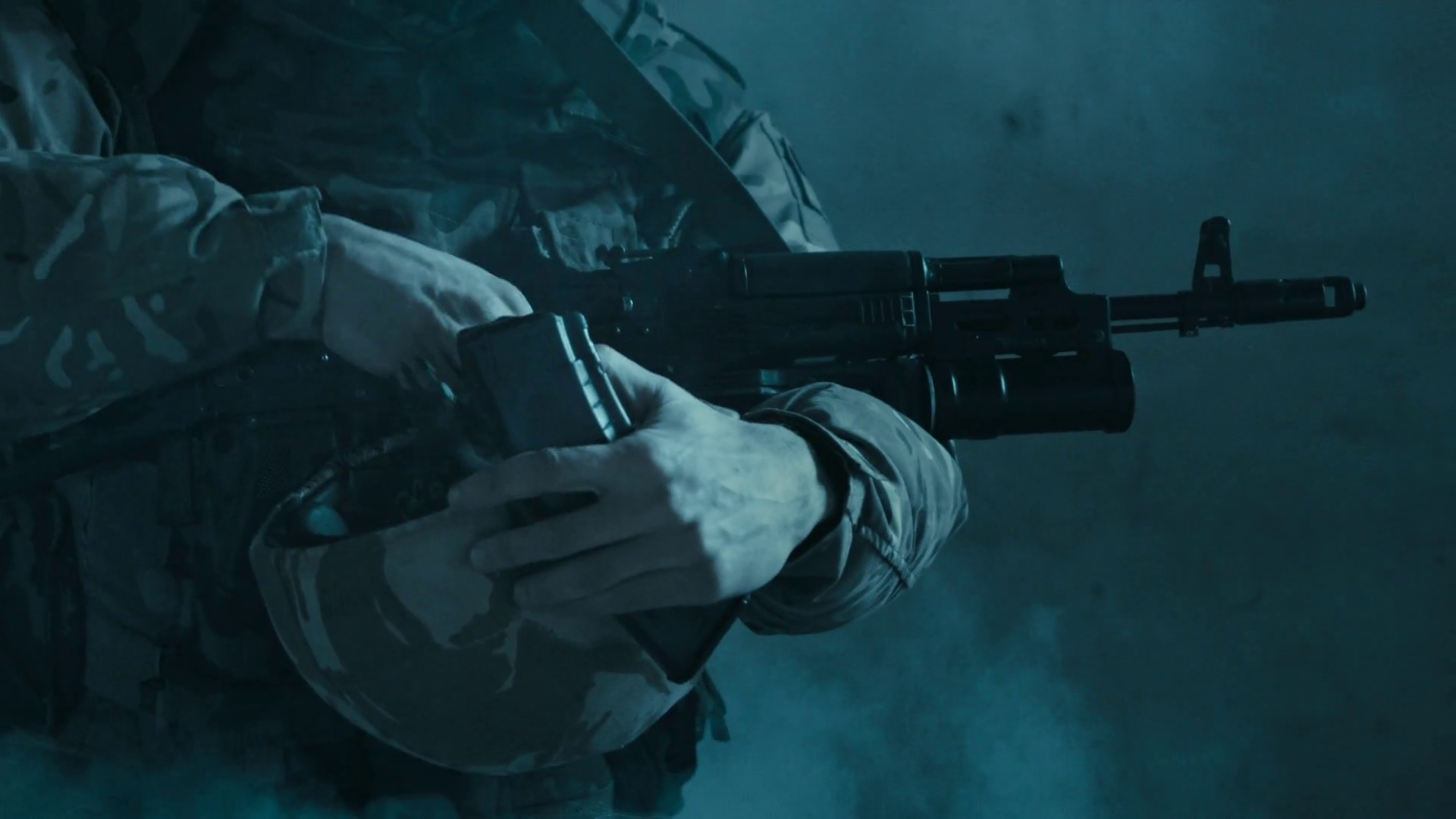 Soldier With Assault Rifle In Hand Loading Stock Footage SBV-313830617 ...