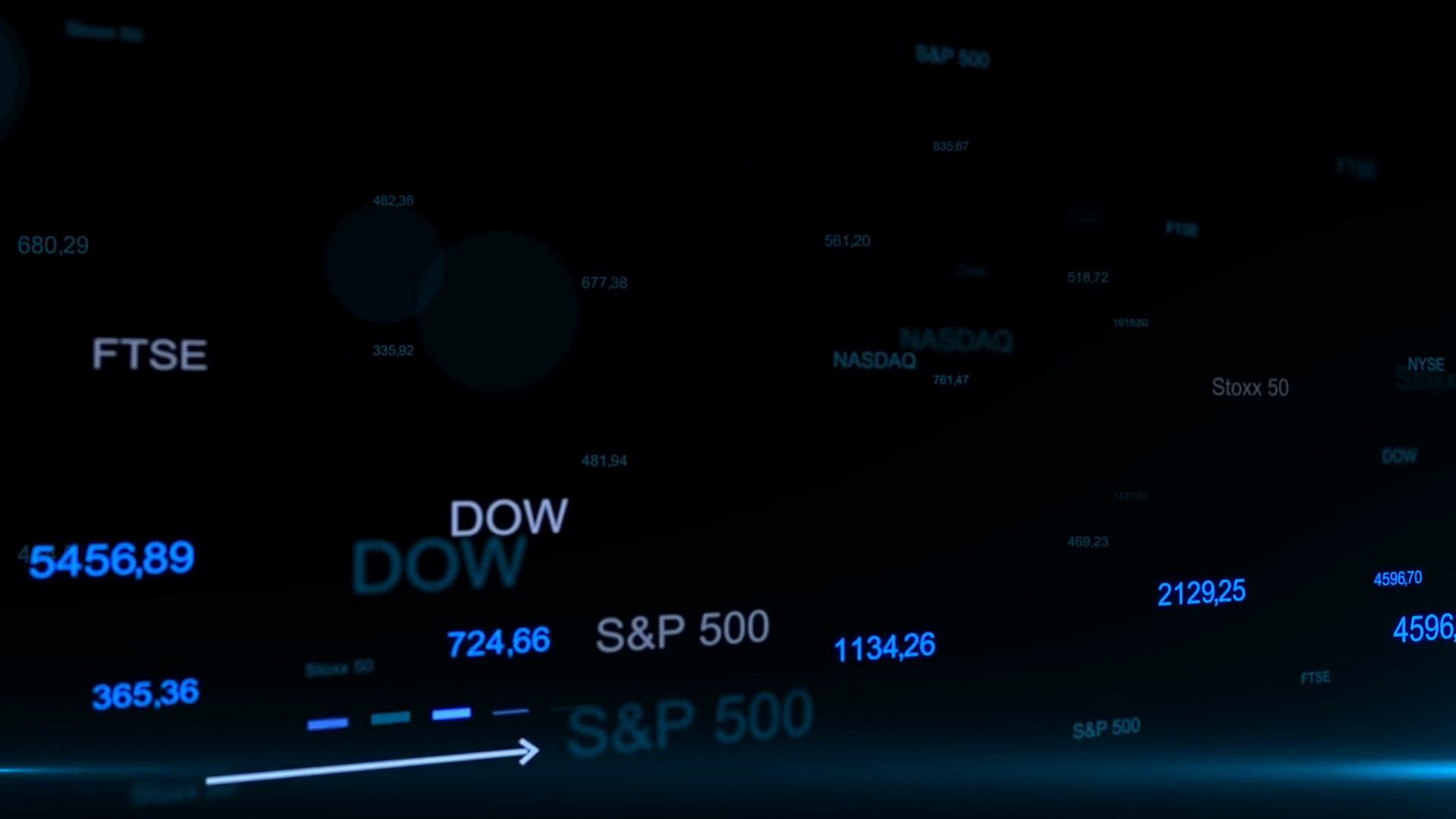 Stock Market Data Financial Graphs With Blue Stock Motion Graphics SBV ...
