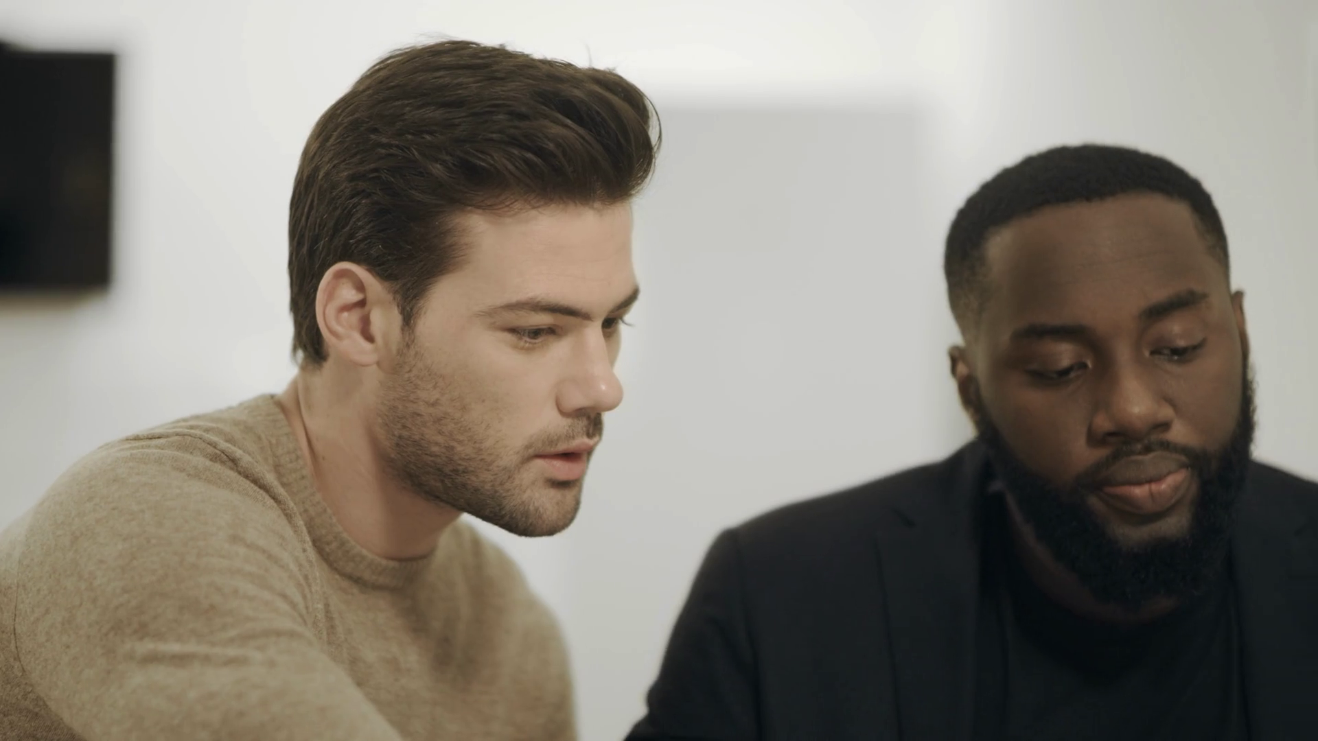 Two Men Business Discussing Work Data Stock Footage SBV-336920072 ...