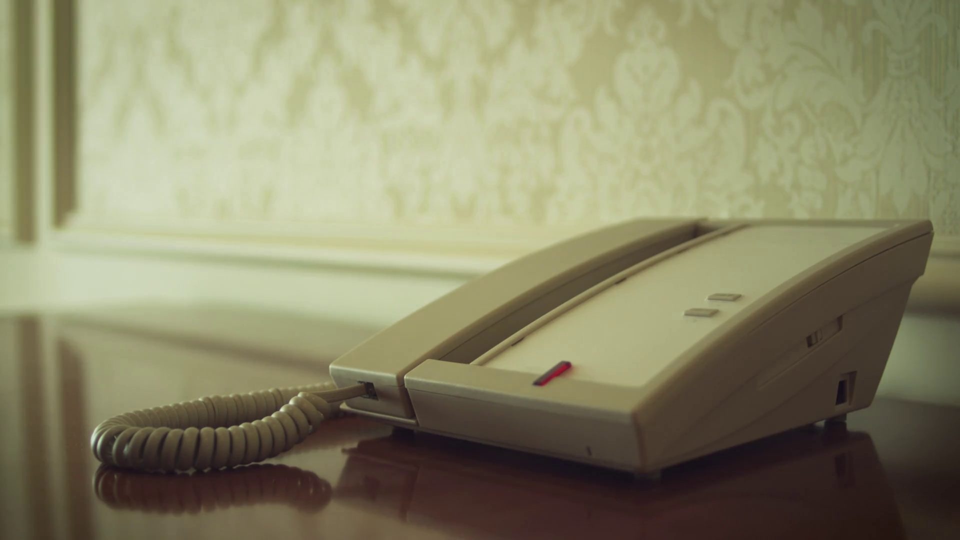 Woman Hand Taking Phone Handset Calling Stock Footage SBV-322104766 ...