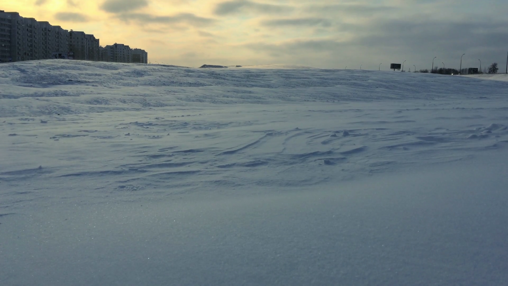 Winter Landscape With Snow Drift Snow Wind Stock Footage SBV-311916900 ...
