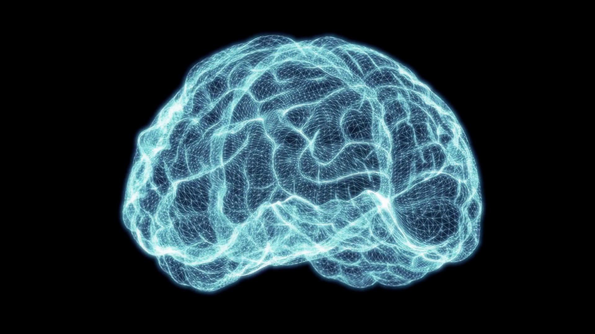 Holographic Grid Brain Motion Background - Storyblocks