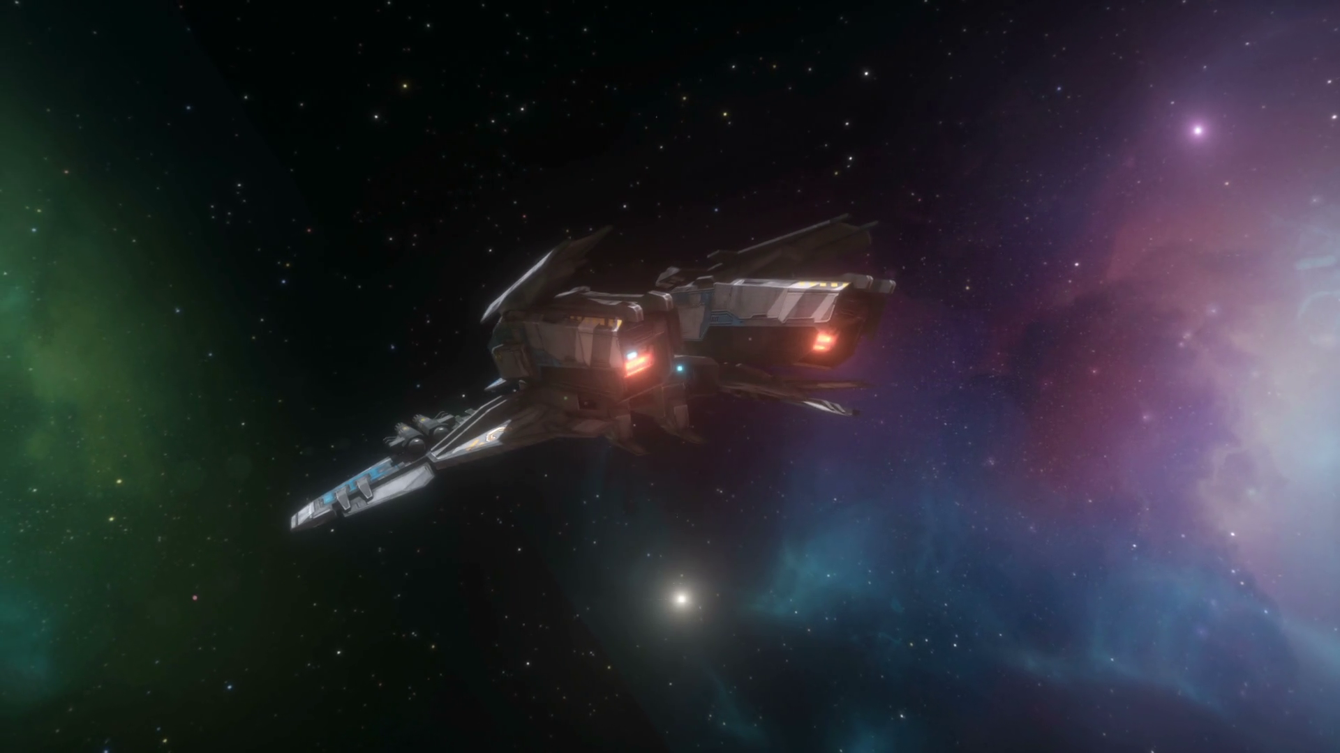 Spaceship Moving Off Motion Background - Storyblocks