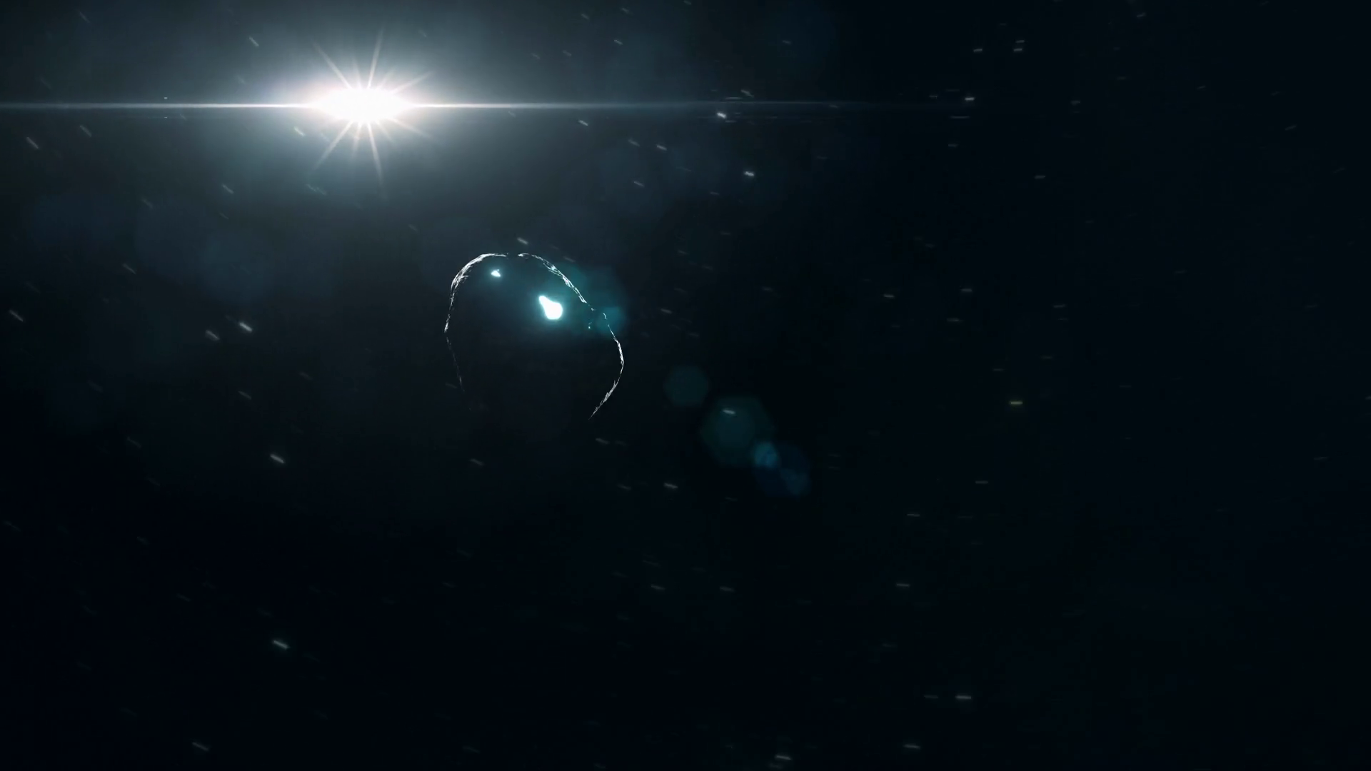 Glowing Alien Asteroid Approaching Planet Stock Motion Graphics SBV-346450677 - Storyblocks
