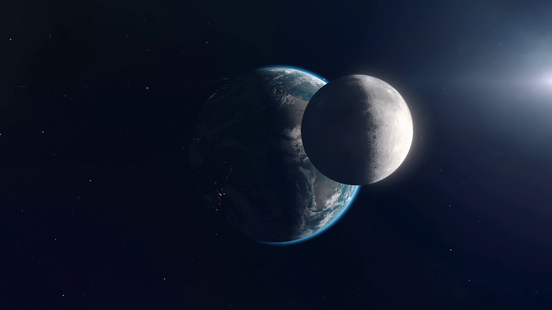 Planet Earth Moon Establishing Shot Stock Motion Graphics SBV-346688544 ...