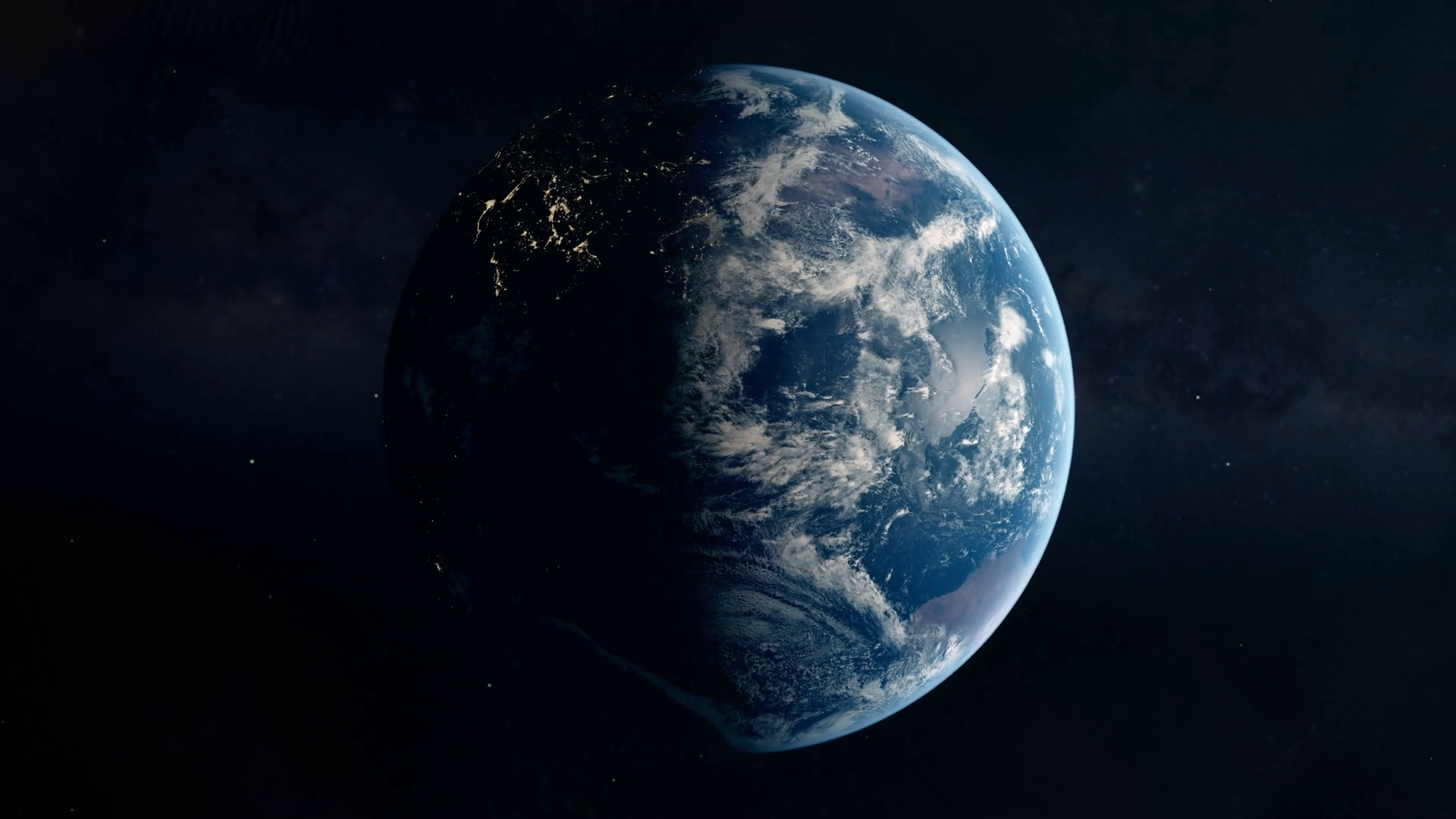Realistic Planet Earth Seen From Space With Stock Motion Graphics SBV ...
