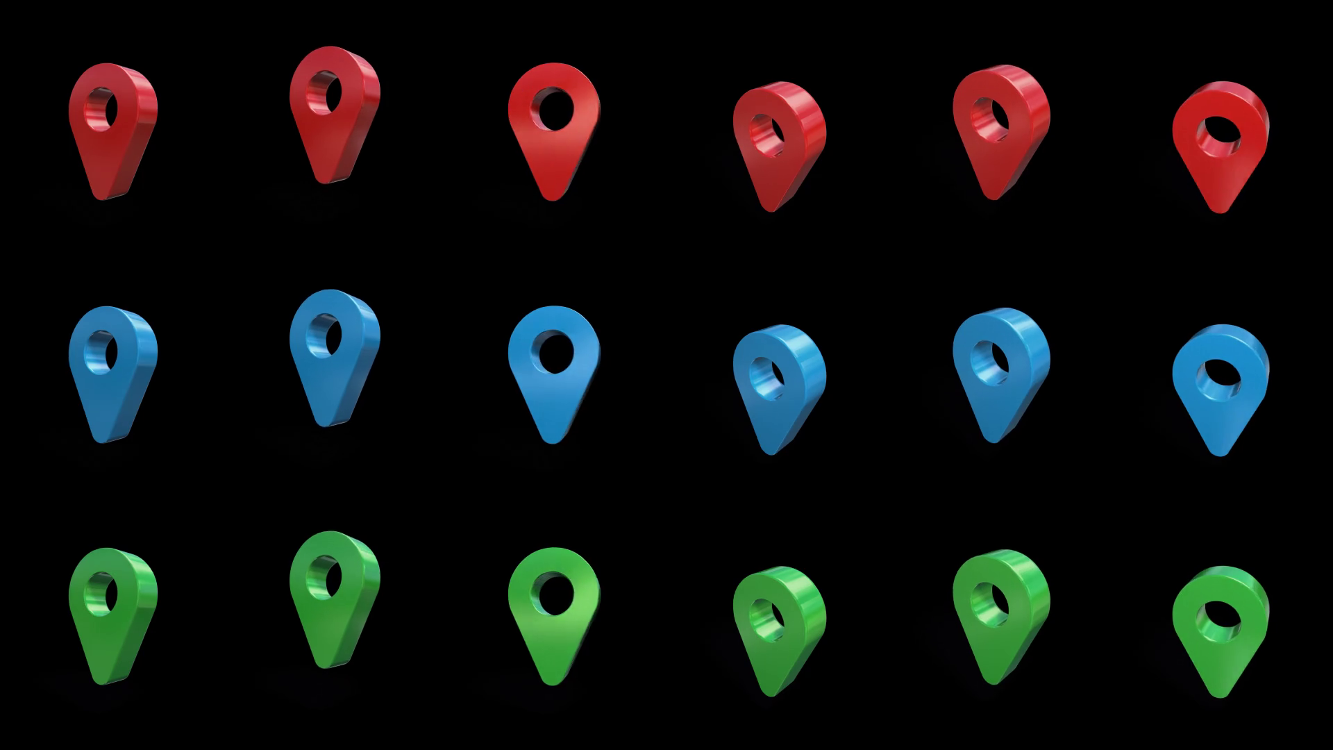 Looping Animated Map Marker Selection With Stock Motion Graphics SBV ...