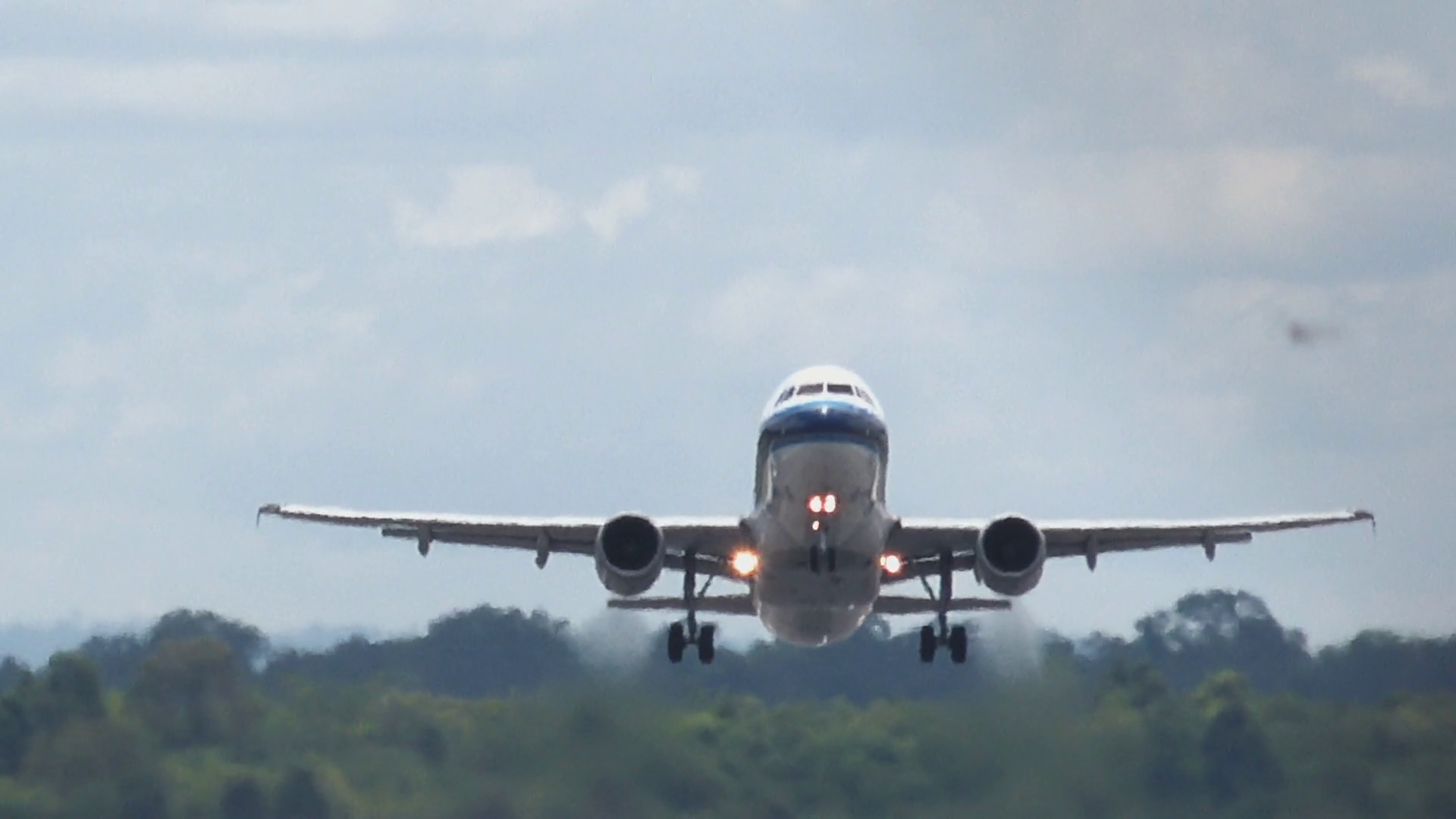 Plane Taking Off In Distance Stock Footage SBV-338703790 - Storyblocks