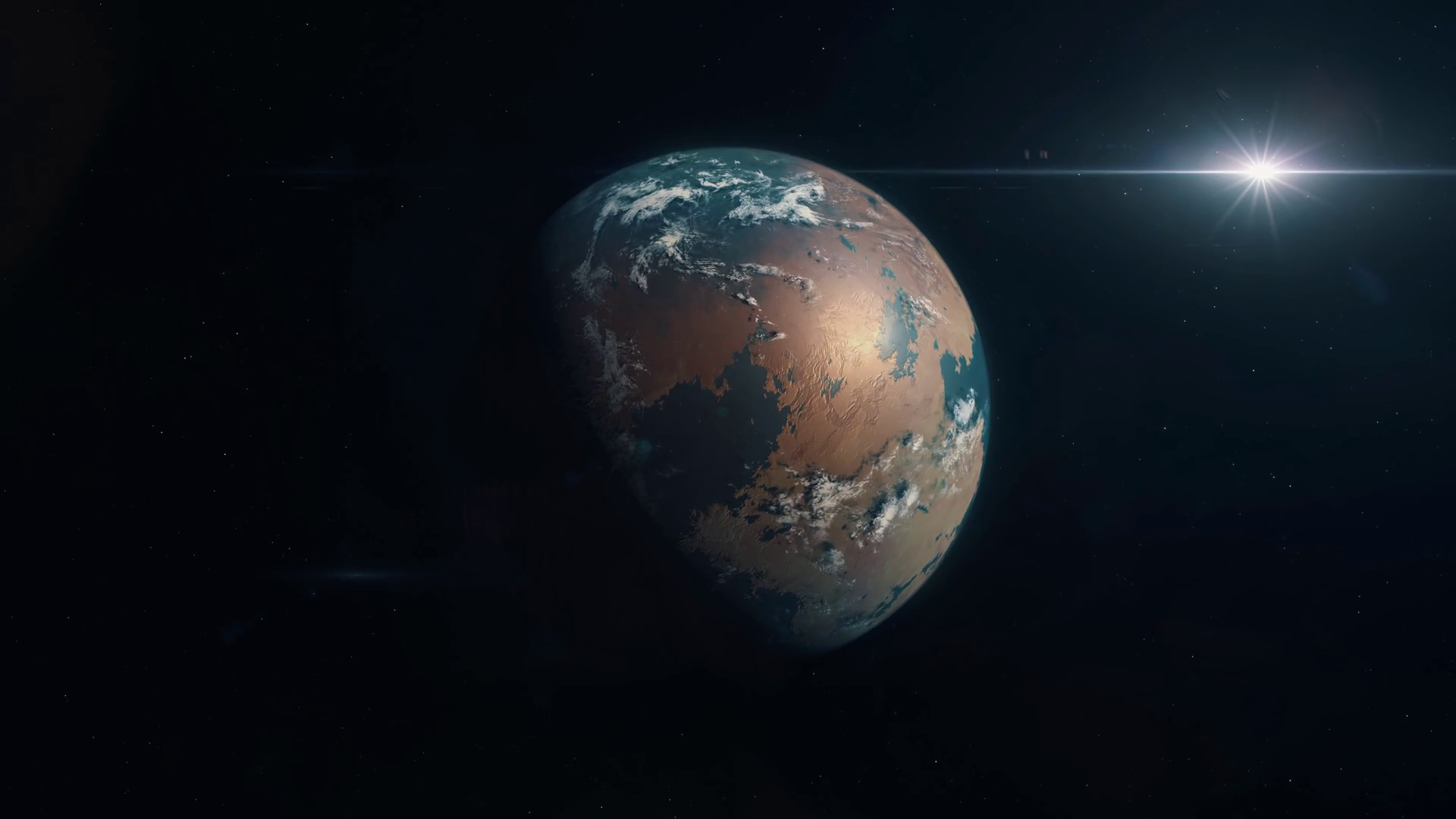 Habitable Exoplanet - Red World Stock Motion Graphics SBV-338858313 ...