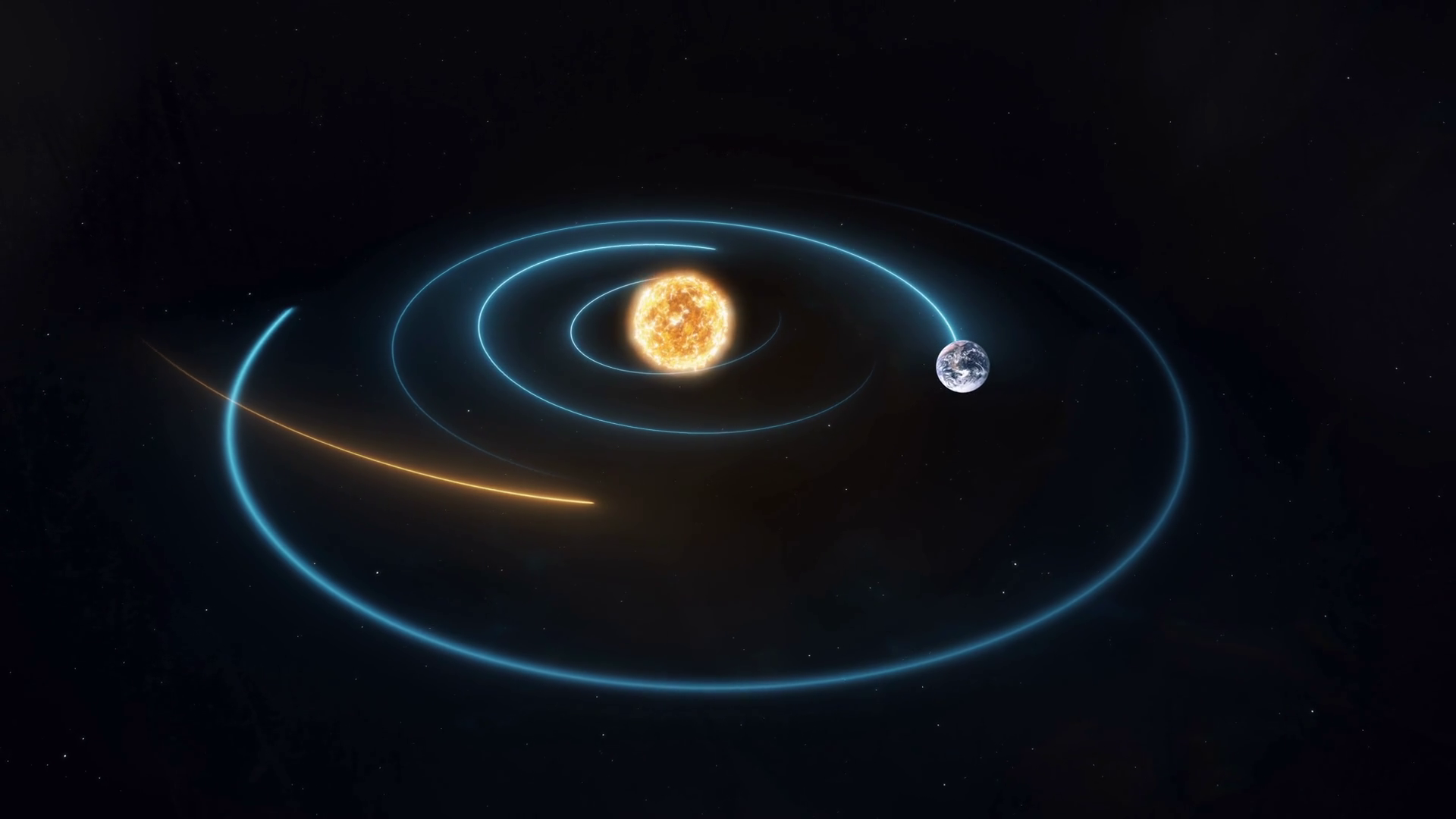 Stylized Holographic Asteroid Impact On Earth Stock Motion Graphics SBV ...